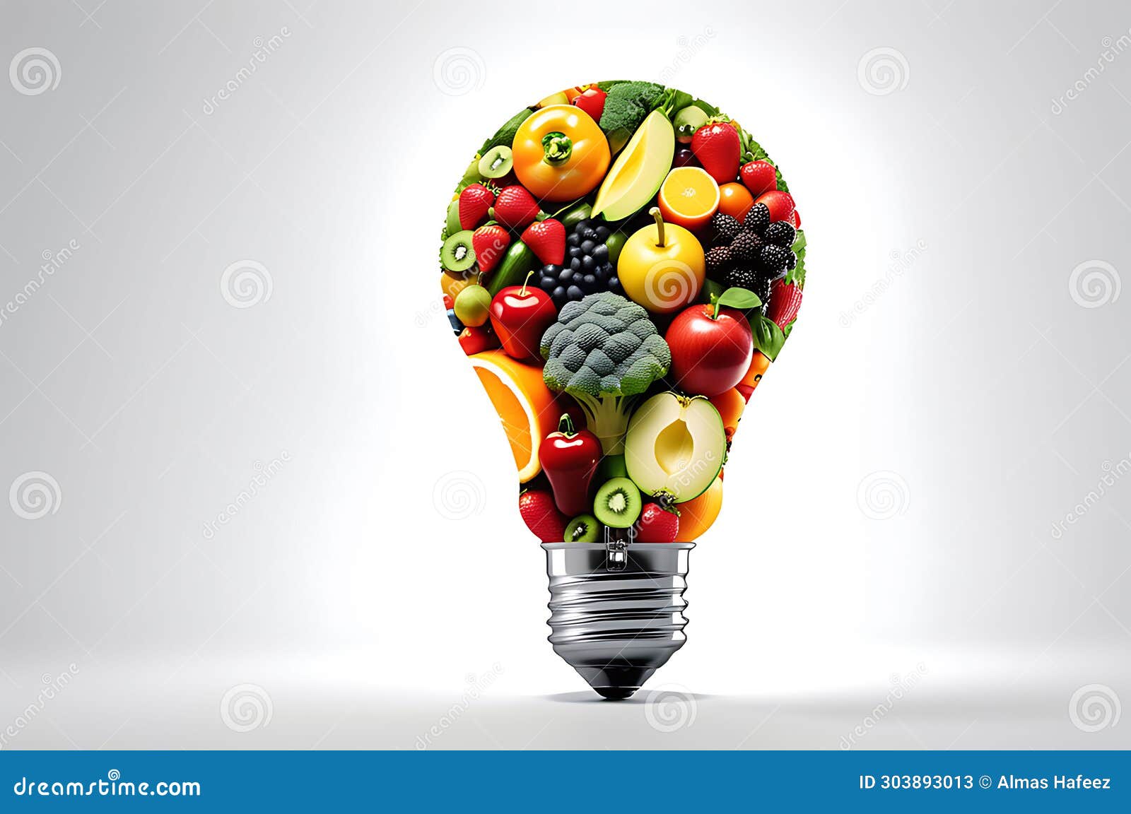 Fruity Illumination: Light Bulb Constructed from Assorted Fruits and ...
