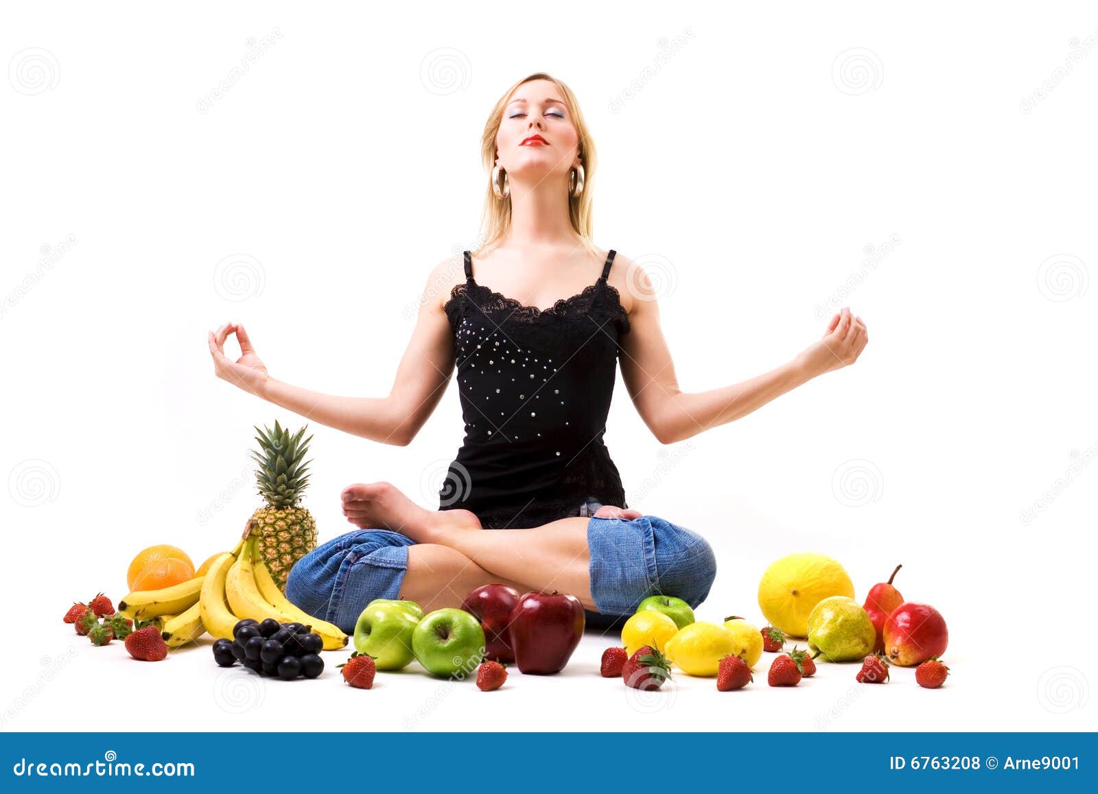 Fruity meditation stock photo. Image of strawberries, energy - 6763208