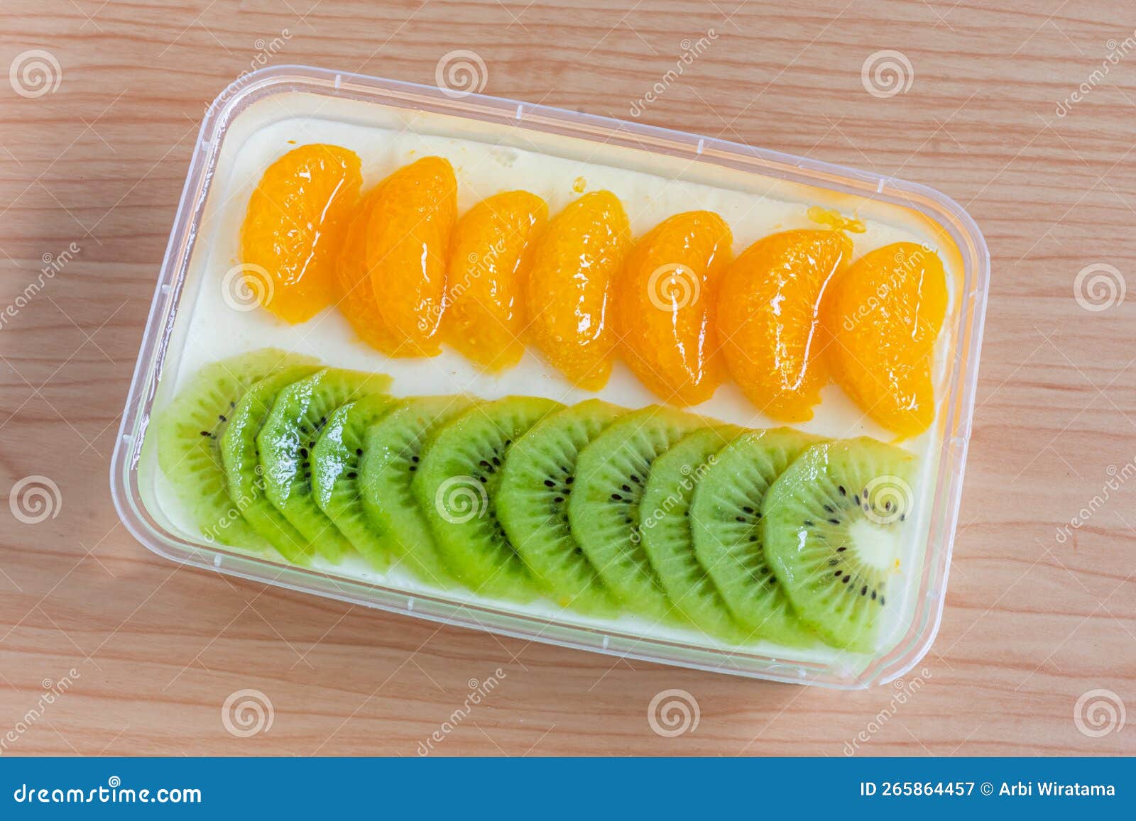 Fruity Milk Pudding, Sweet Vanilla Silk Pudding Dessert with Fruit ...