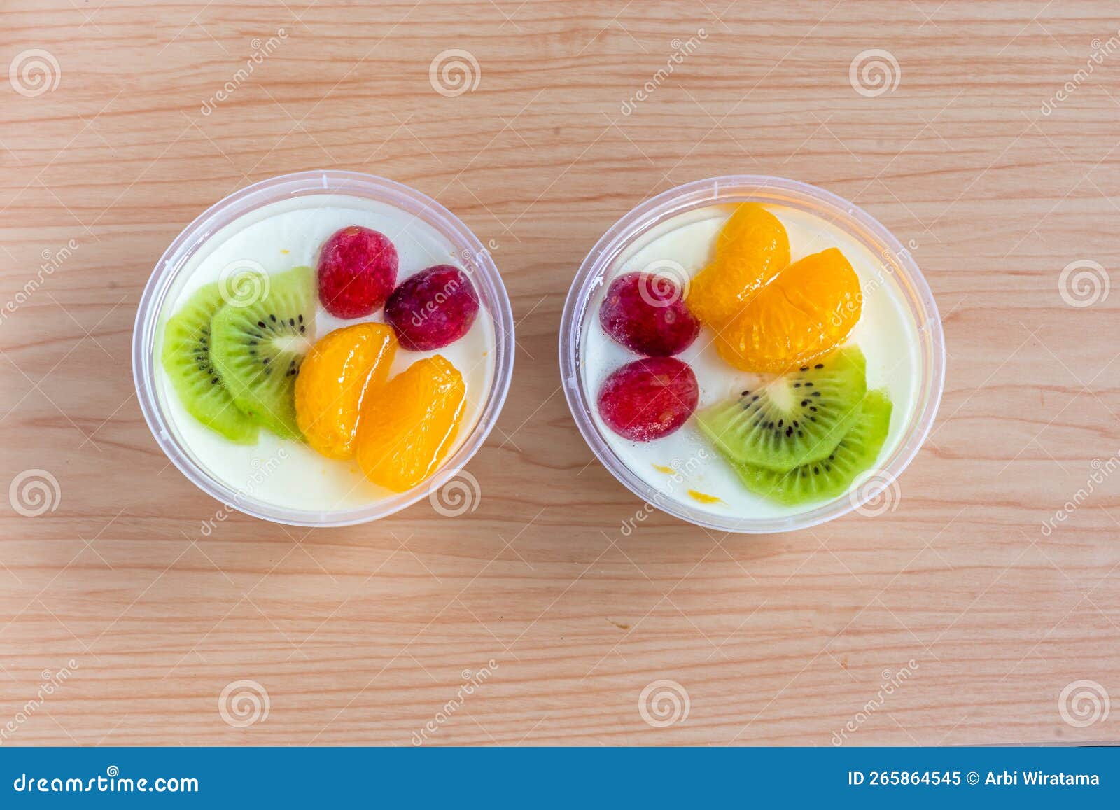 Fruity Milk Pudding, Sweet Vanilla Silk Pudding Dessert with Fruit ...