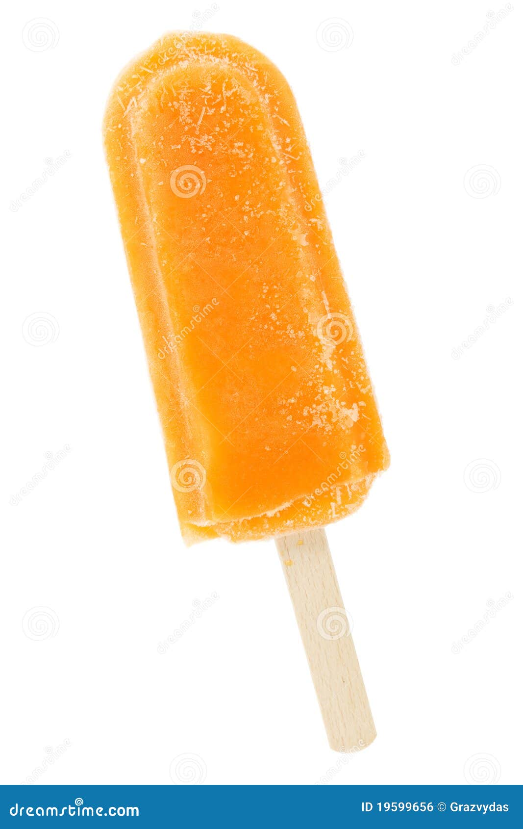 Fruity orange icecream . stock photo. Image of frost - 19599656