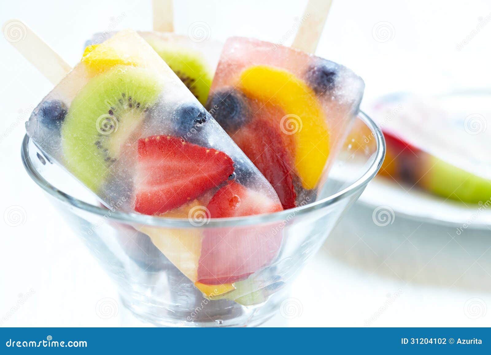 Fruity popsicle sticks stock photo. Image of fresh, food - 31204102