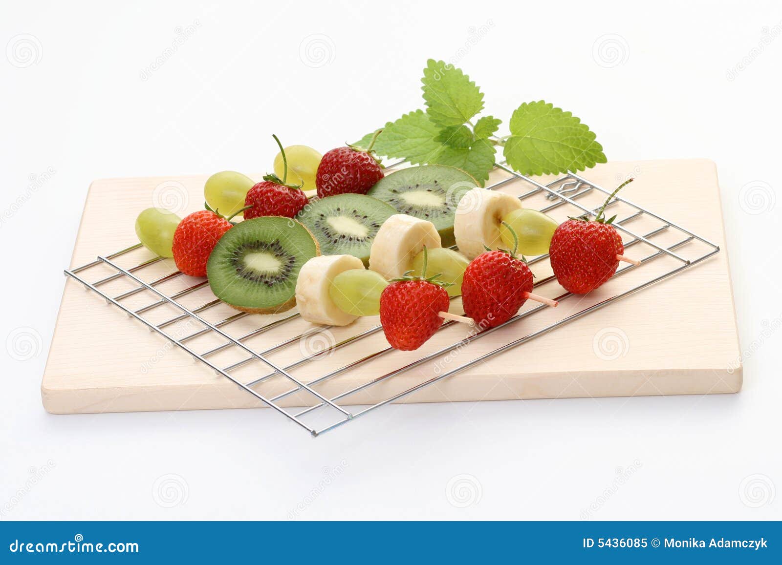 Fruity shishkabobs stock image. Image of diet, snack, nutrition - 5436085