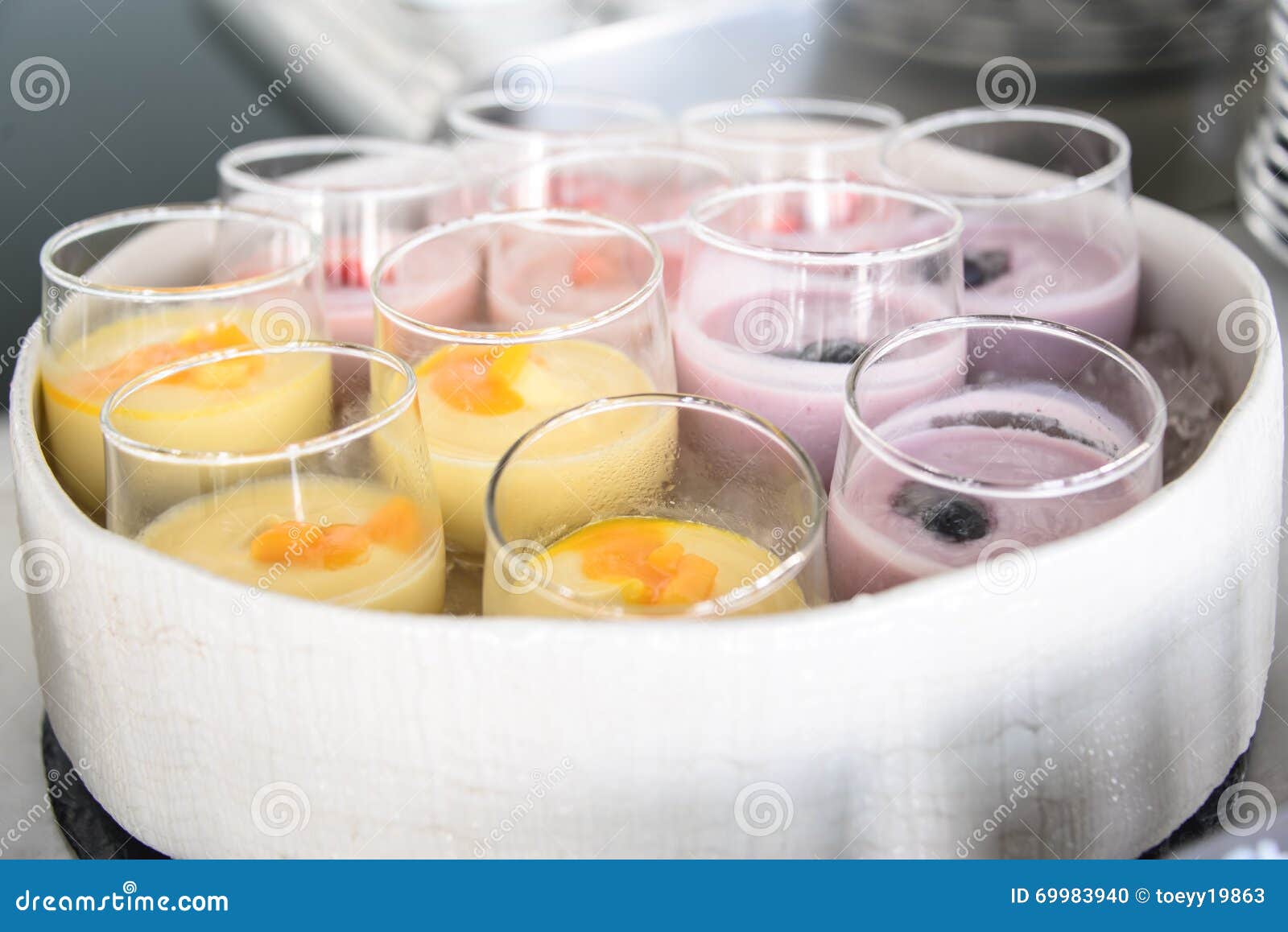 Fruity yogurt stock photo. Image of health, meal, liquid - 69983940