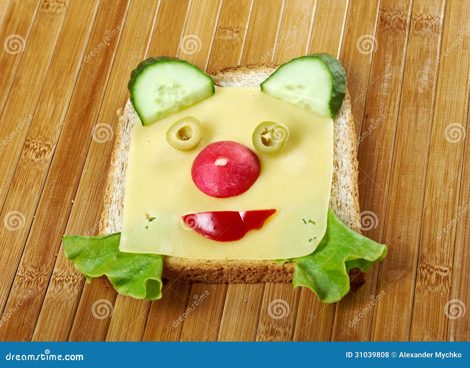 Frukost för barn arkivfoto. Bild av gurka, smakligt, stuga - 31039808