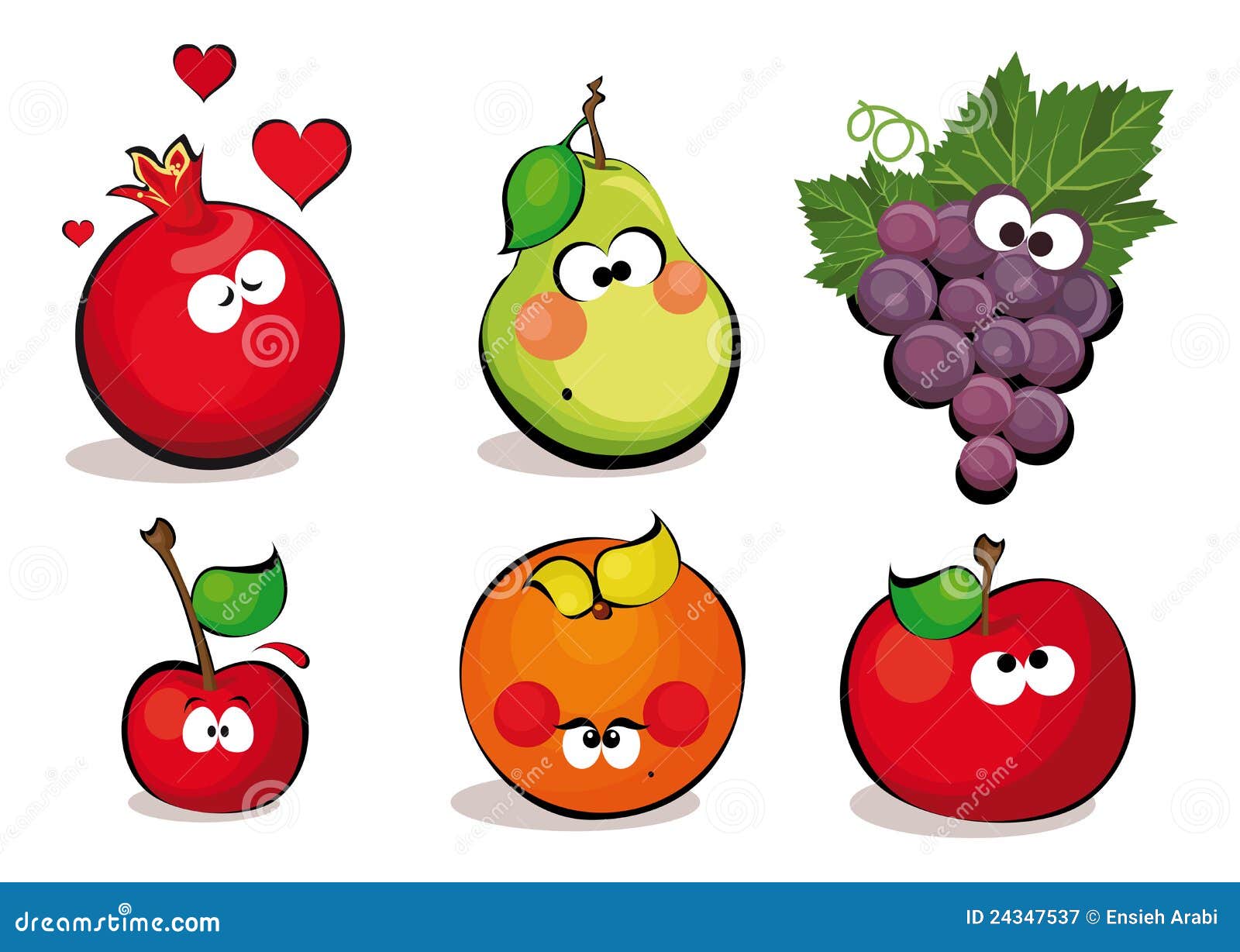 Frukter vektor illustrationer. Illustration av frukt - 24347537