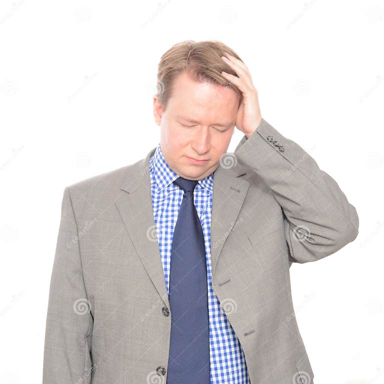 Frustração foto de stock. Imagem de isolado, pessoa, ferida - 30656344