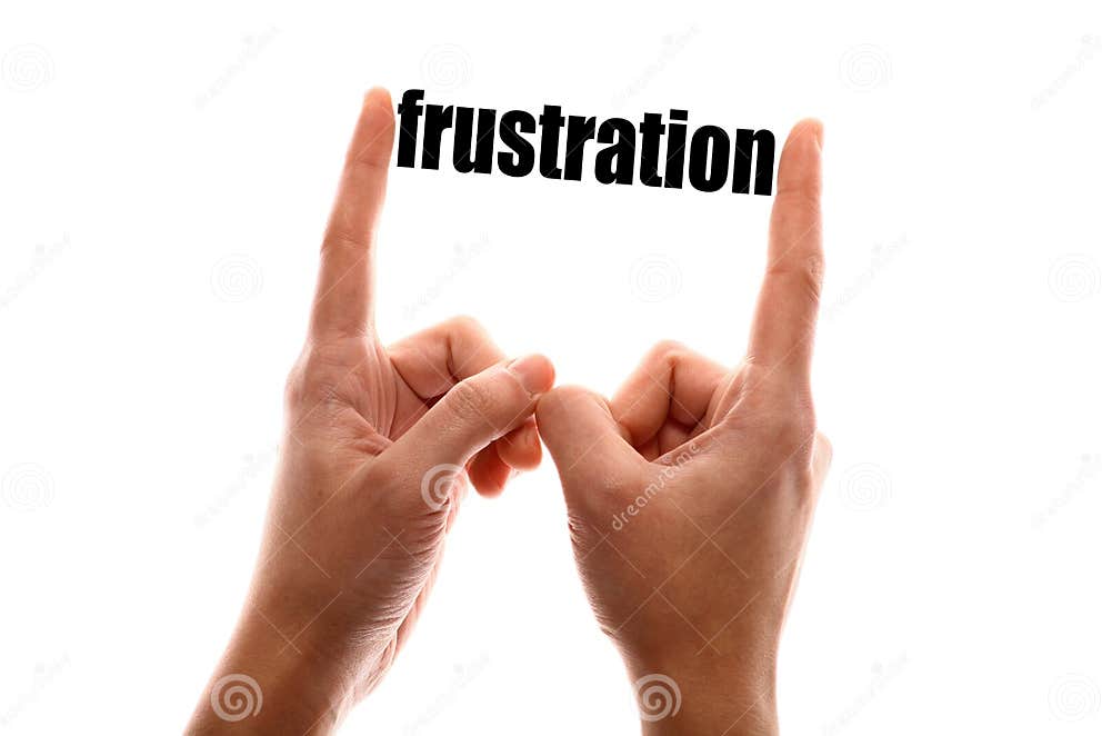 Frustração menor imagem de stock. Imagem de comprimir - 53778533