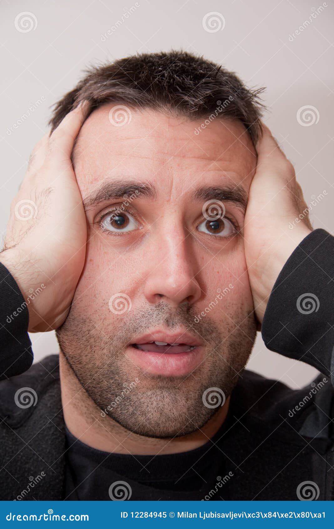 Frustrated stock image. Image of white, beard, black - 12284945