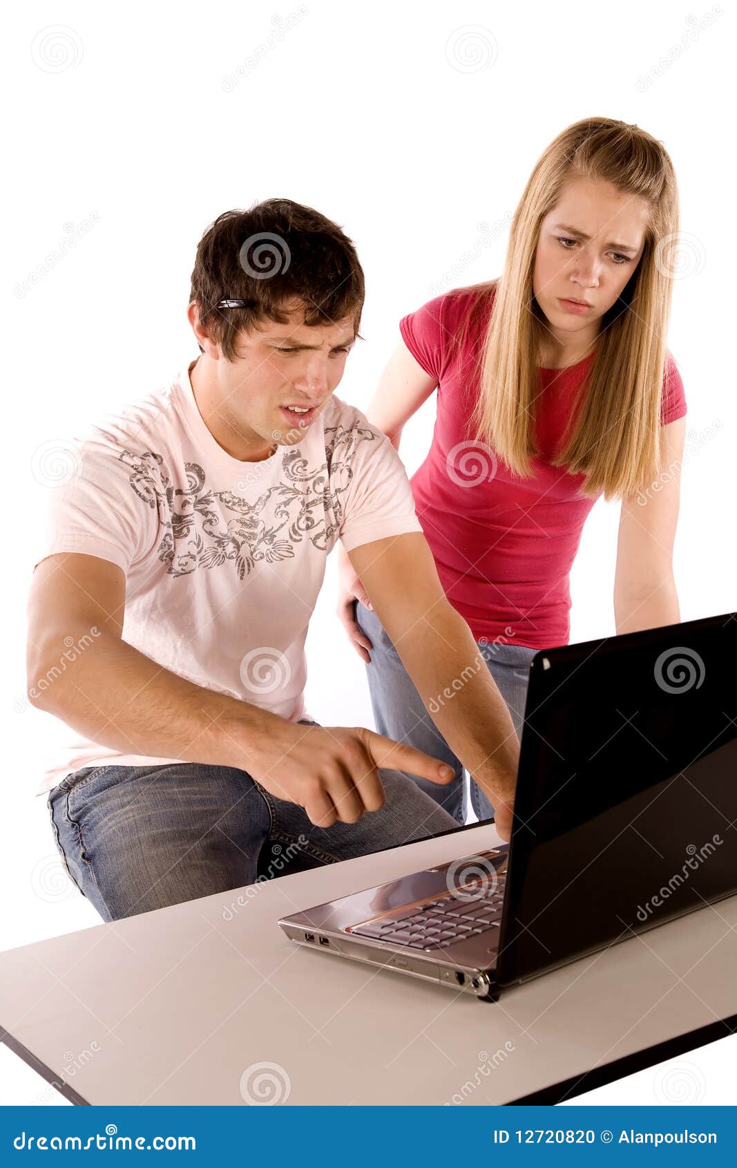 Frustrated stock photo. Image of studying, reading, class - 12720820