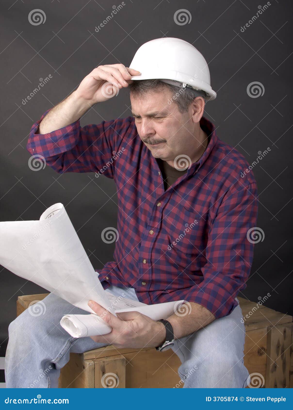 Frustrated stock photo. Image of contractor, unhappy, collar - 3705874