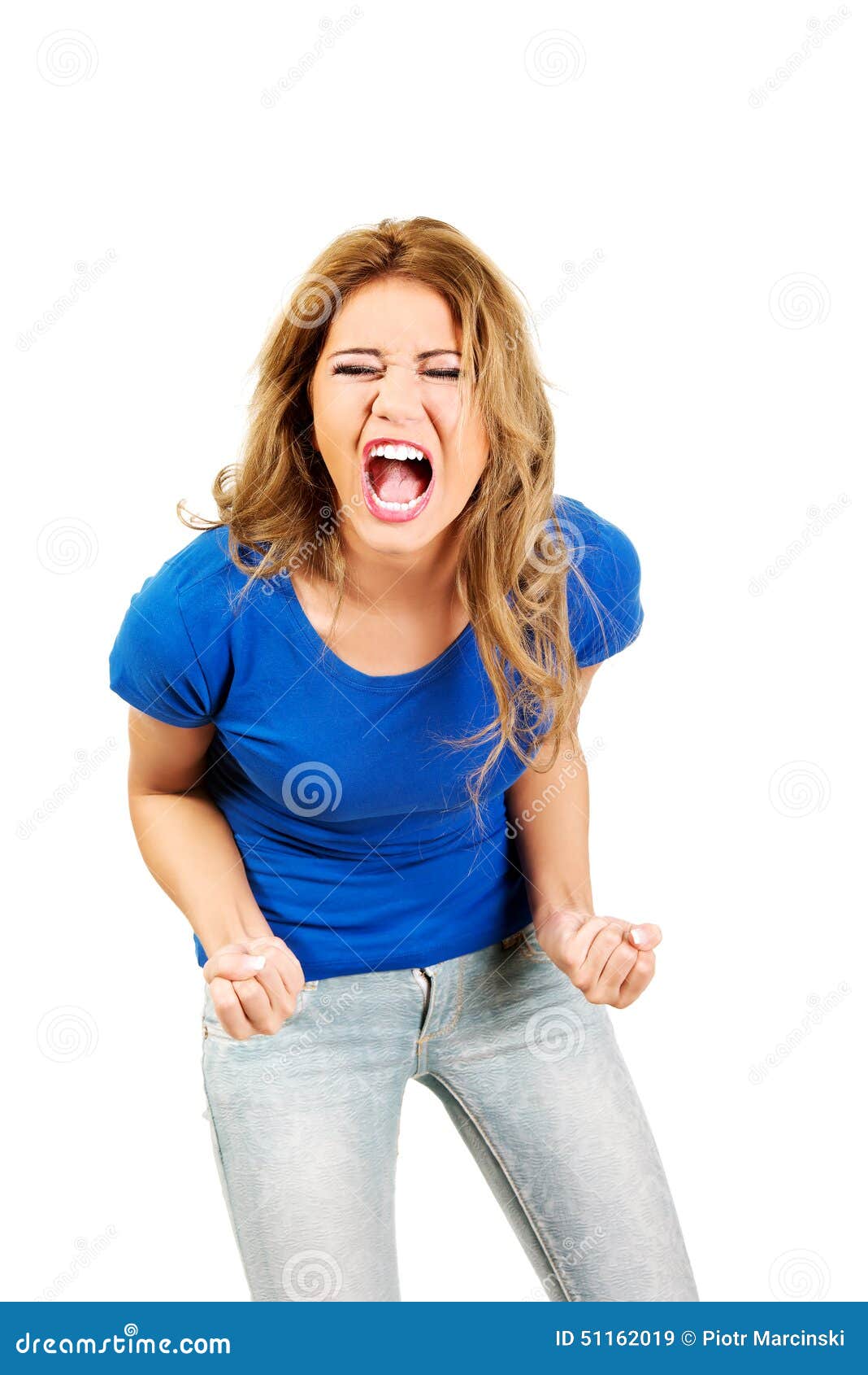Frustrated and Angry Woman. Stock Image - Image of frustration, emotion ...