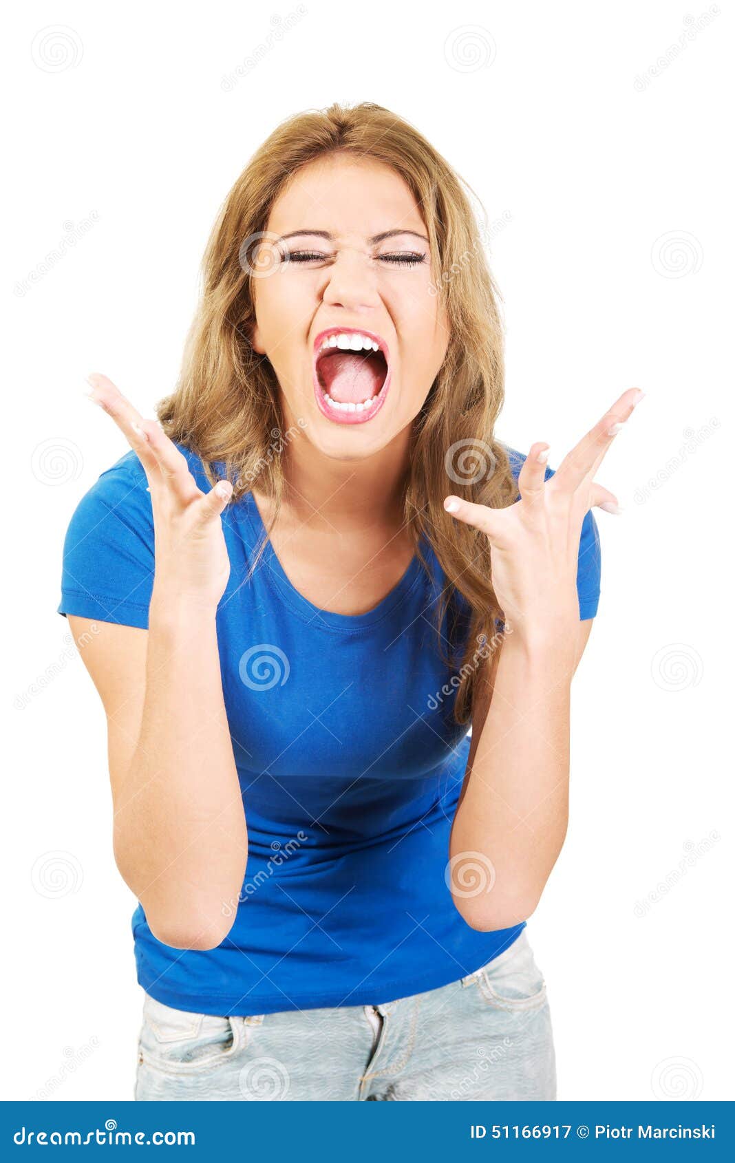Frustrated and Angry Woman. Stock Image - Image of angry, disappointed ...