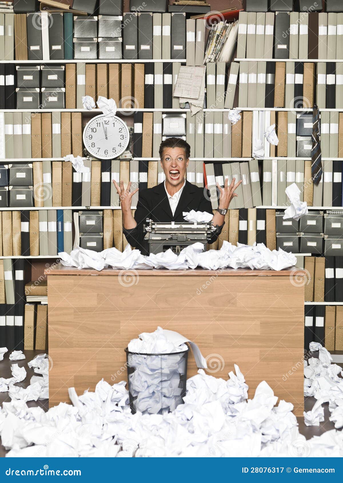 Frustrated Author stock image. Image of casual, woman - 28076317