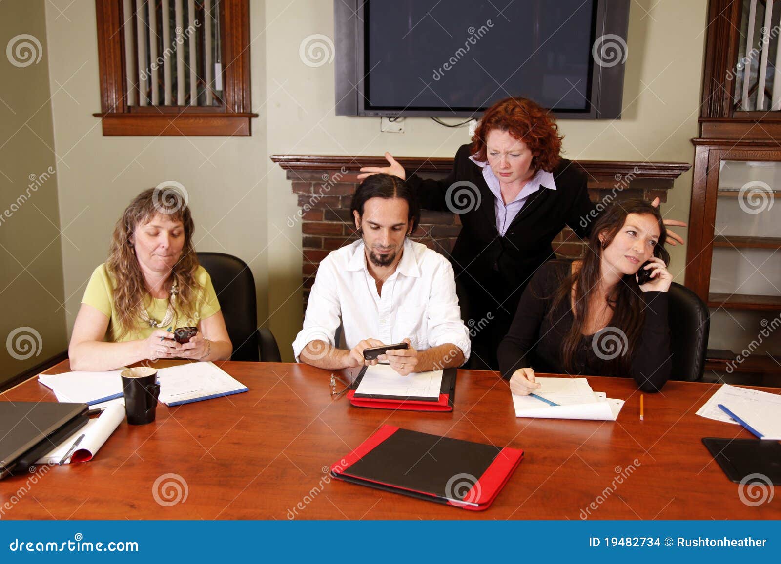 Frustrated boss ignored stock photo. Image of boss, smart - 19482734