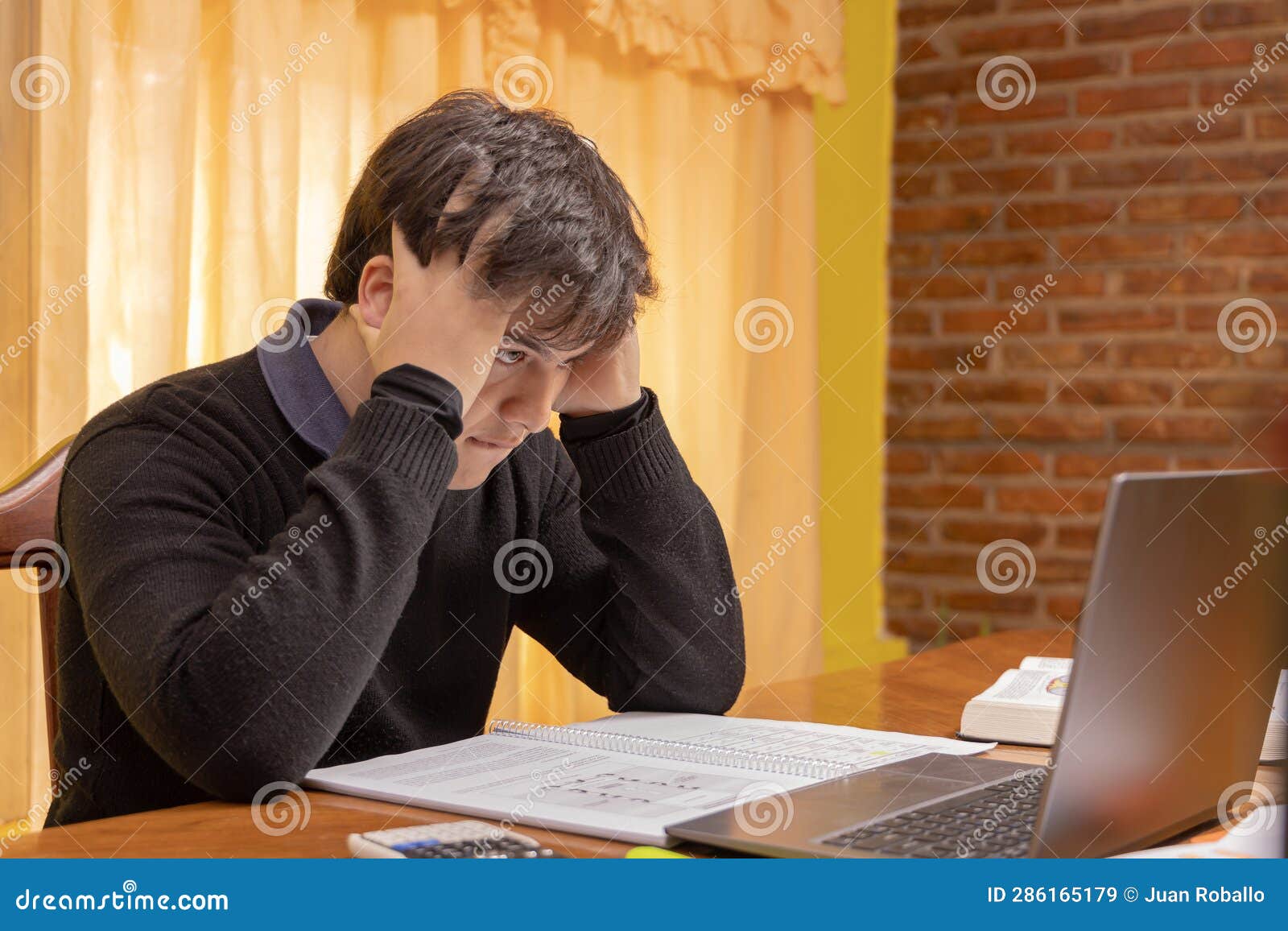 Frustrated Boy Studying in Front of a Laptop Stock Image - Image of ... Frustrated Boy Studying in Front of a Laptop Stock Image - Image of ...