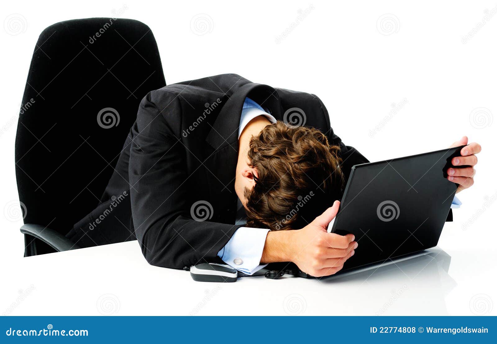 Frustrated business laptop stock photo. Image of device - 22774808