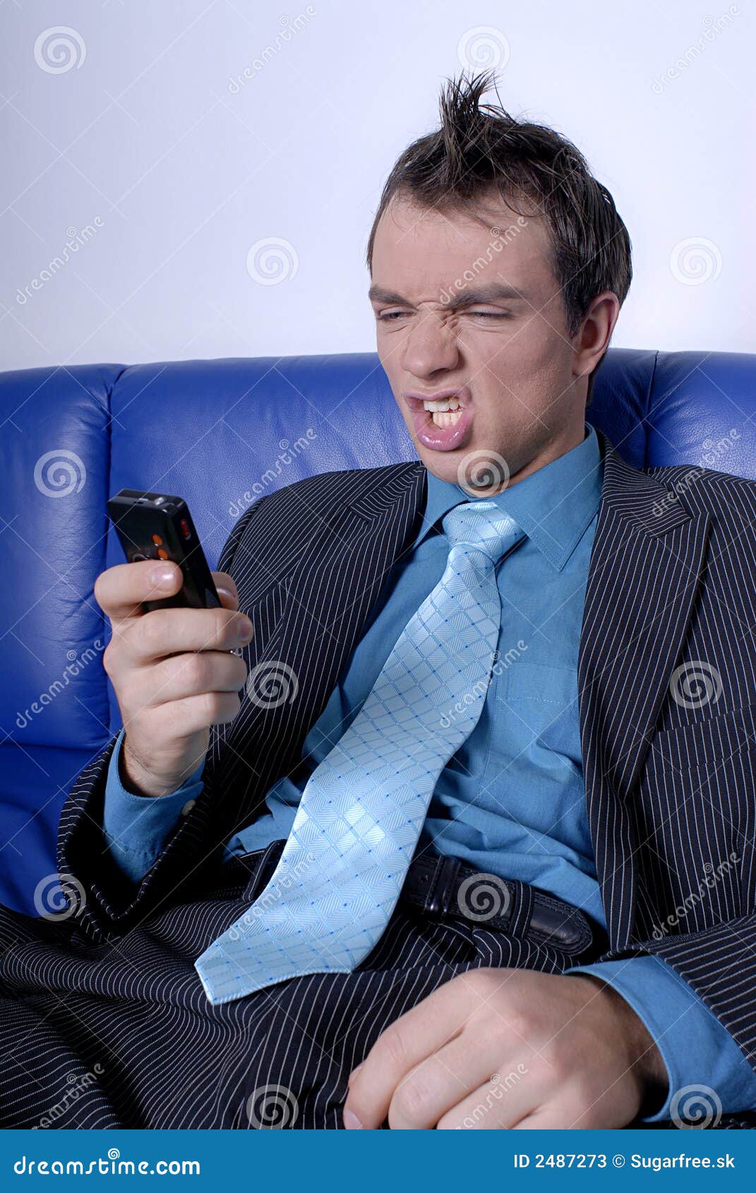 Frustrated businessman stock image. Image of angry, male - 2487273