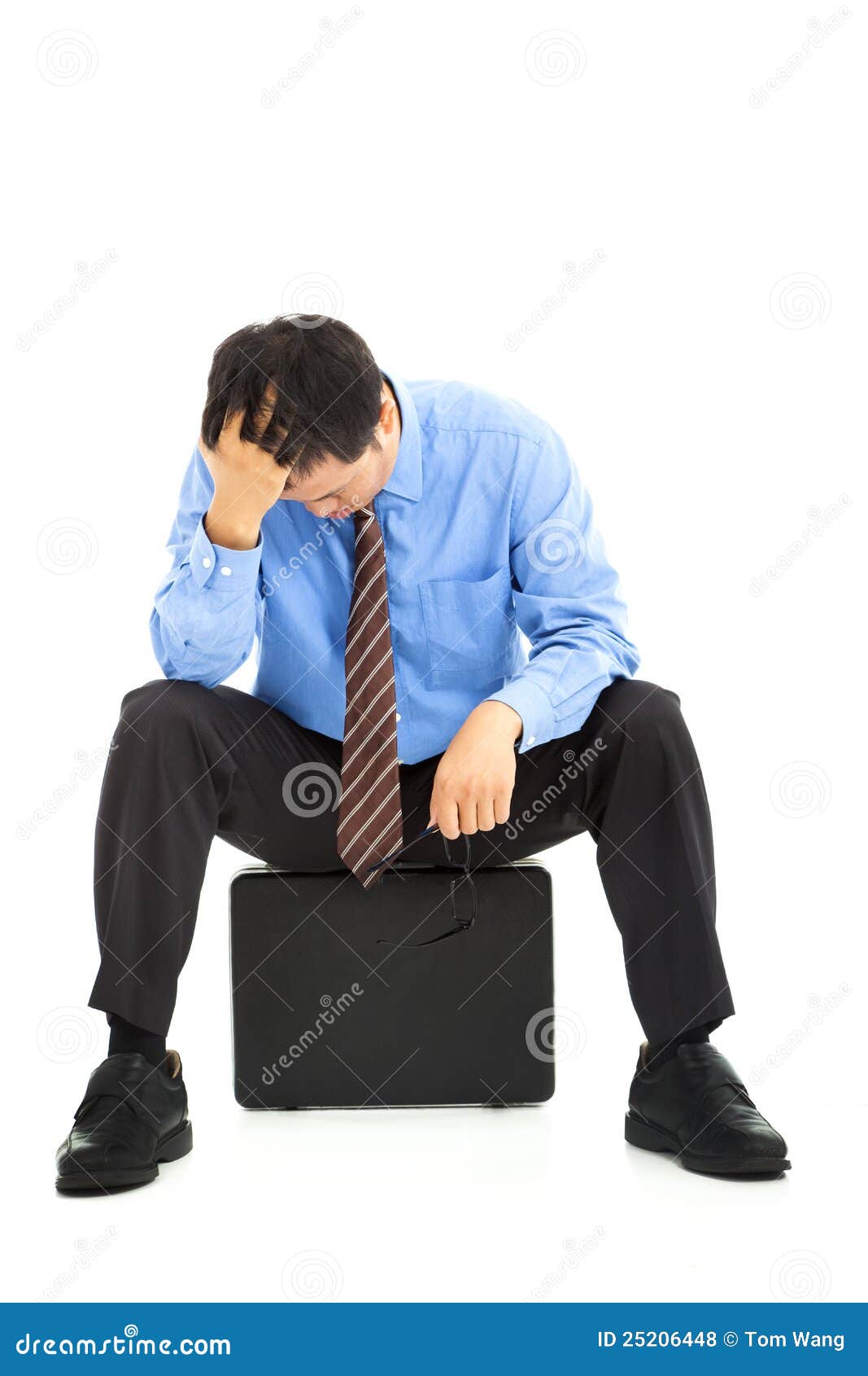 Frustrated businessman stock photo. Image of person, problem - 25206448