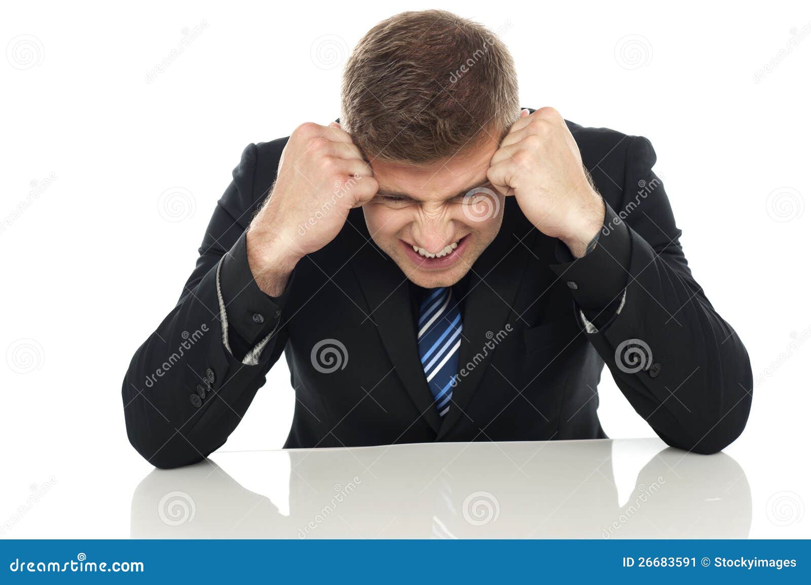 Frustrated businessman stock image. Image of business - 26683591