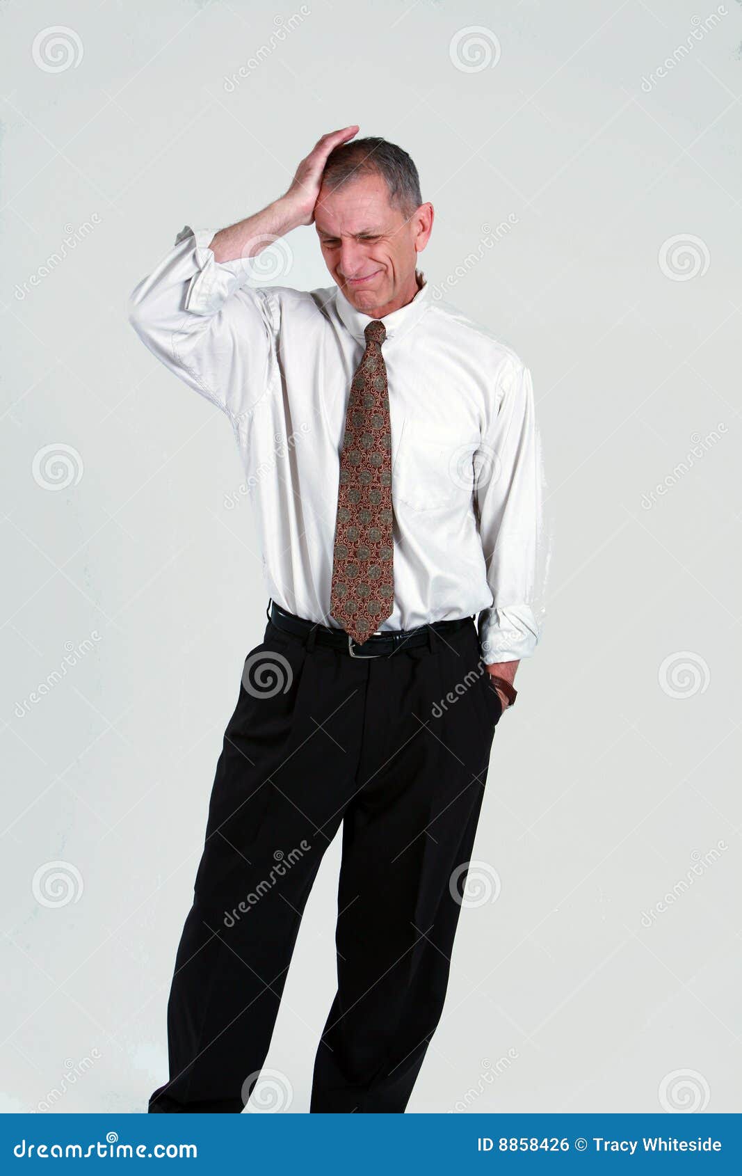 Frustrated businessman stock photo. Image of mature, executive - 8858426