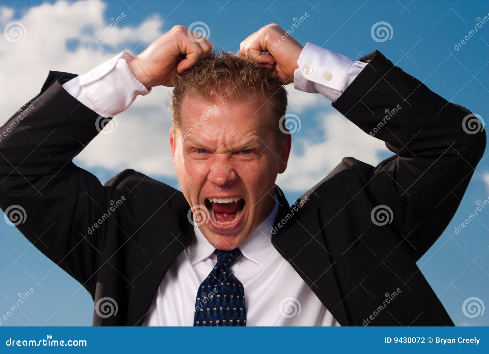 Frustrated businessman stock photo. Image of sharp, businessman - 9430072