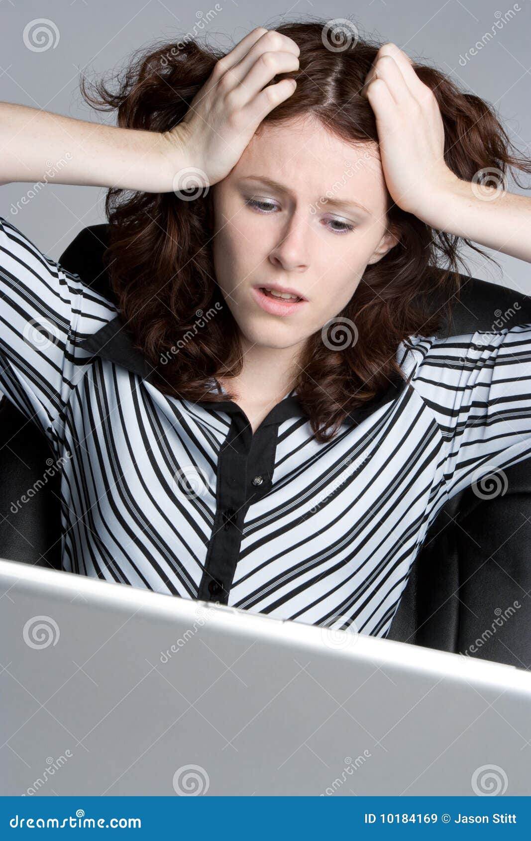Frustrated Businesswoman stock image. Image of girl, frustration - 10184169