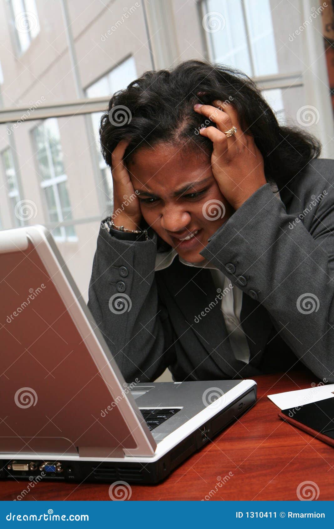 Frustrated Businesswoman stock image. Image of boss, close - 1310411