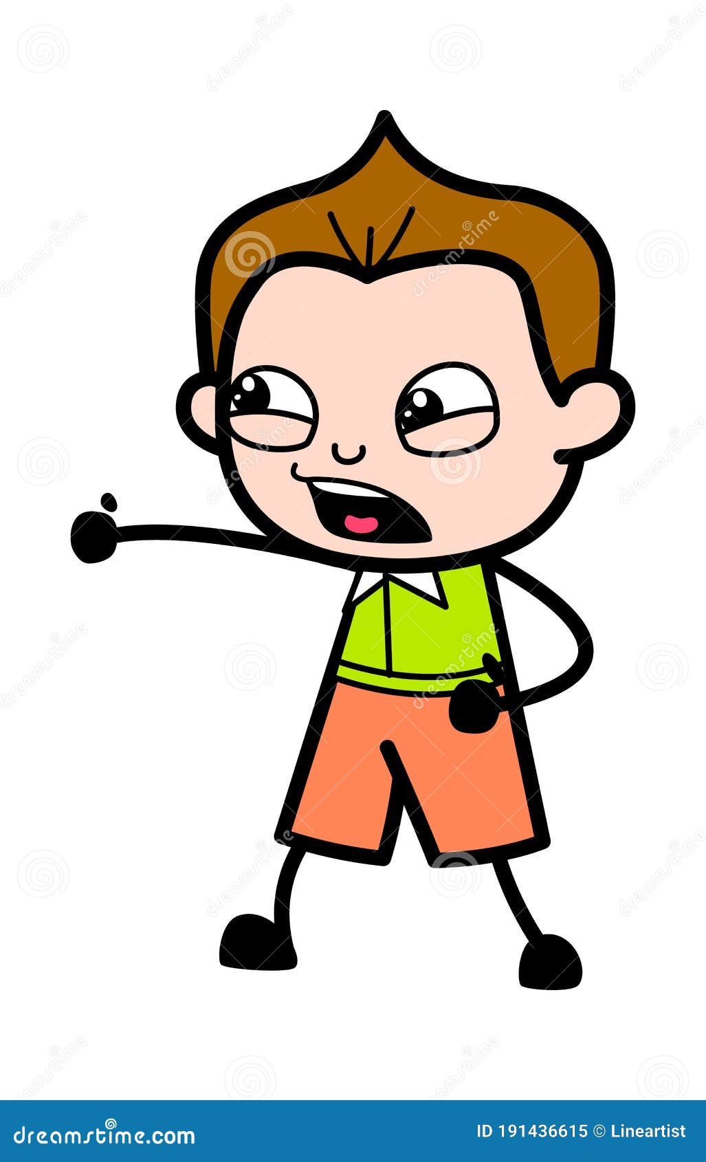 Frustrated Cartoon Schoolboy Yelling Stock Illustration - Illustration ...