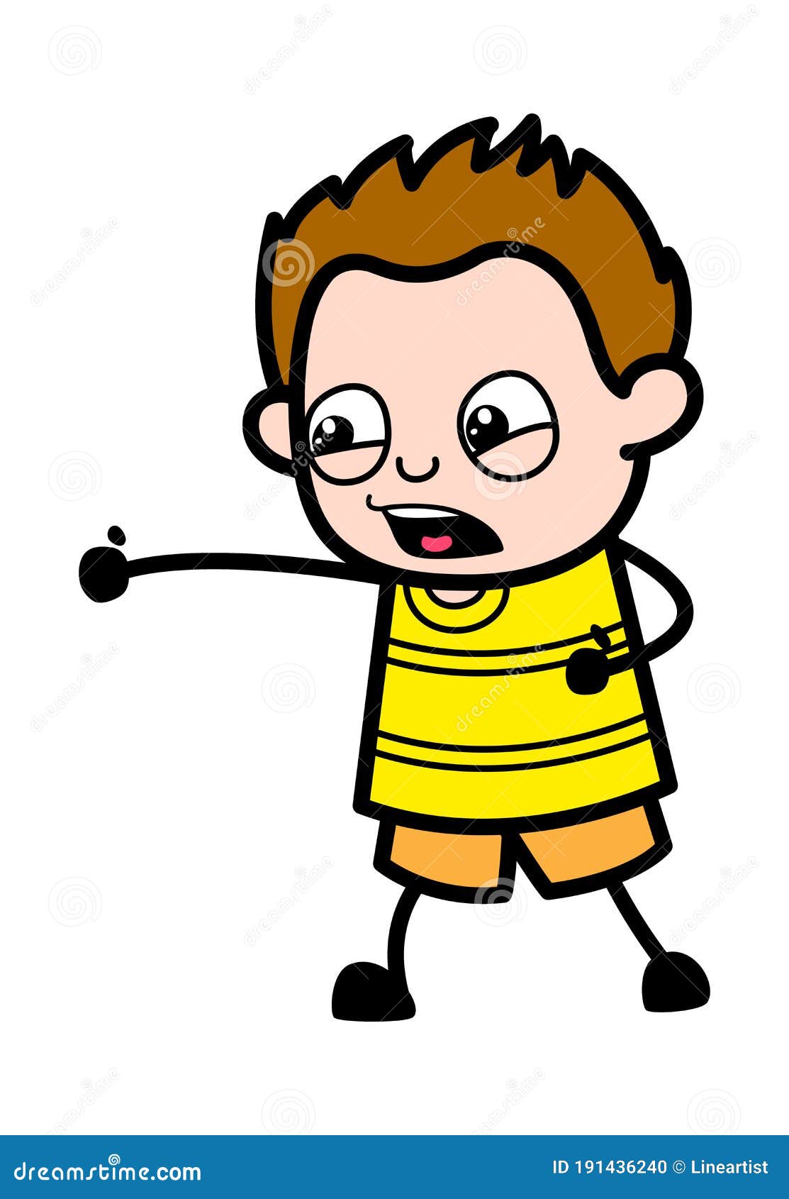 Frustrated Cartoon Young Boy Yelling Stock Illustration - Illustration ...