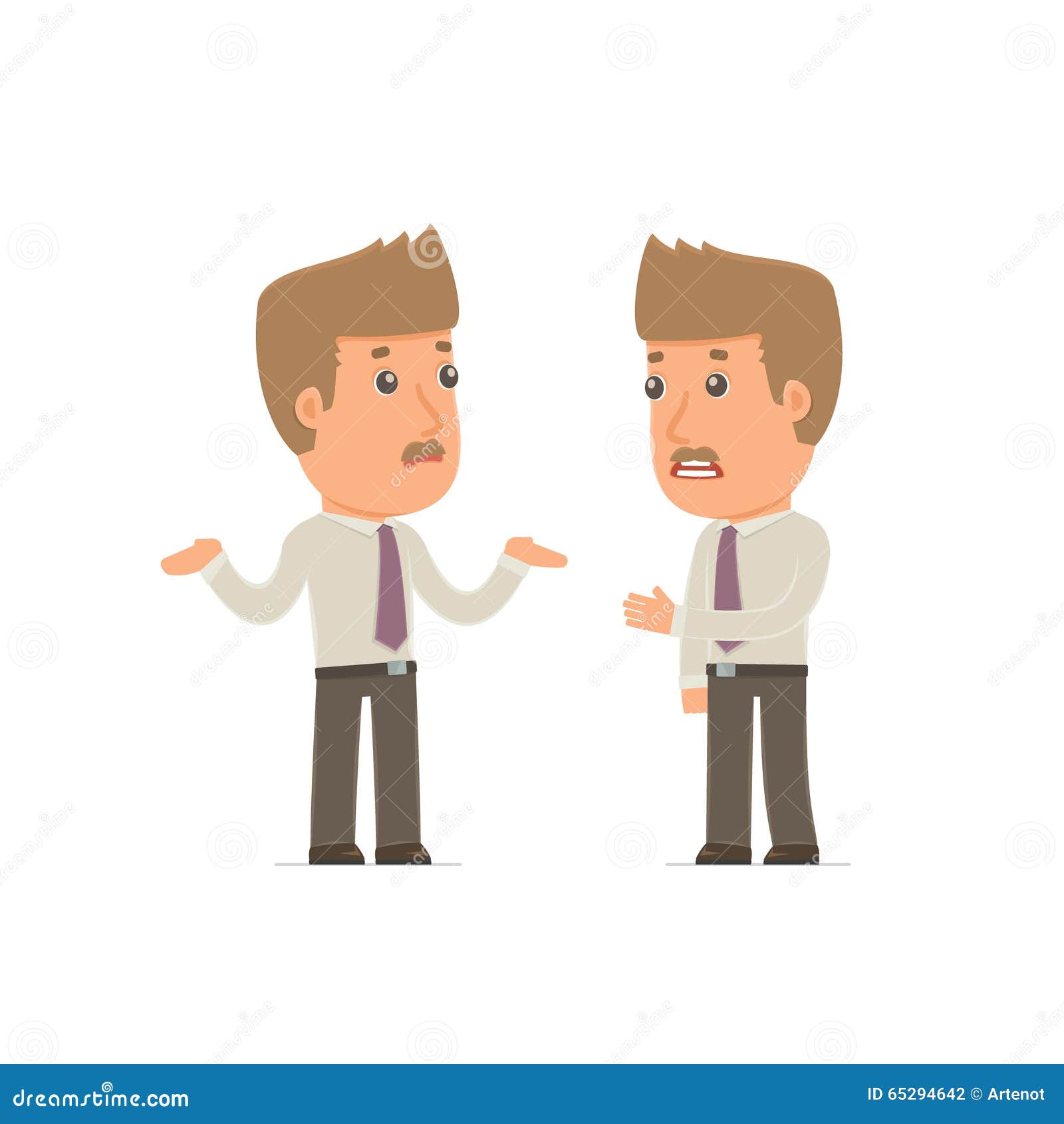 Frustrated Character Broker Can Not Help To Solve the Problem Stock ...