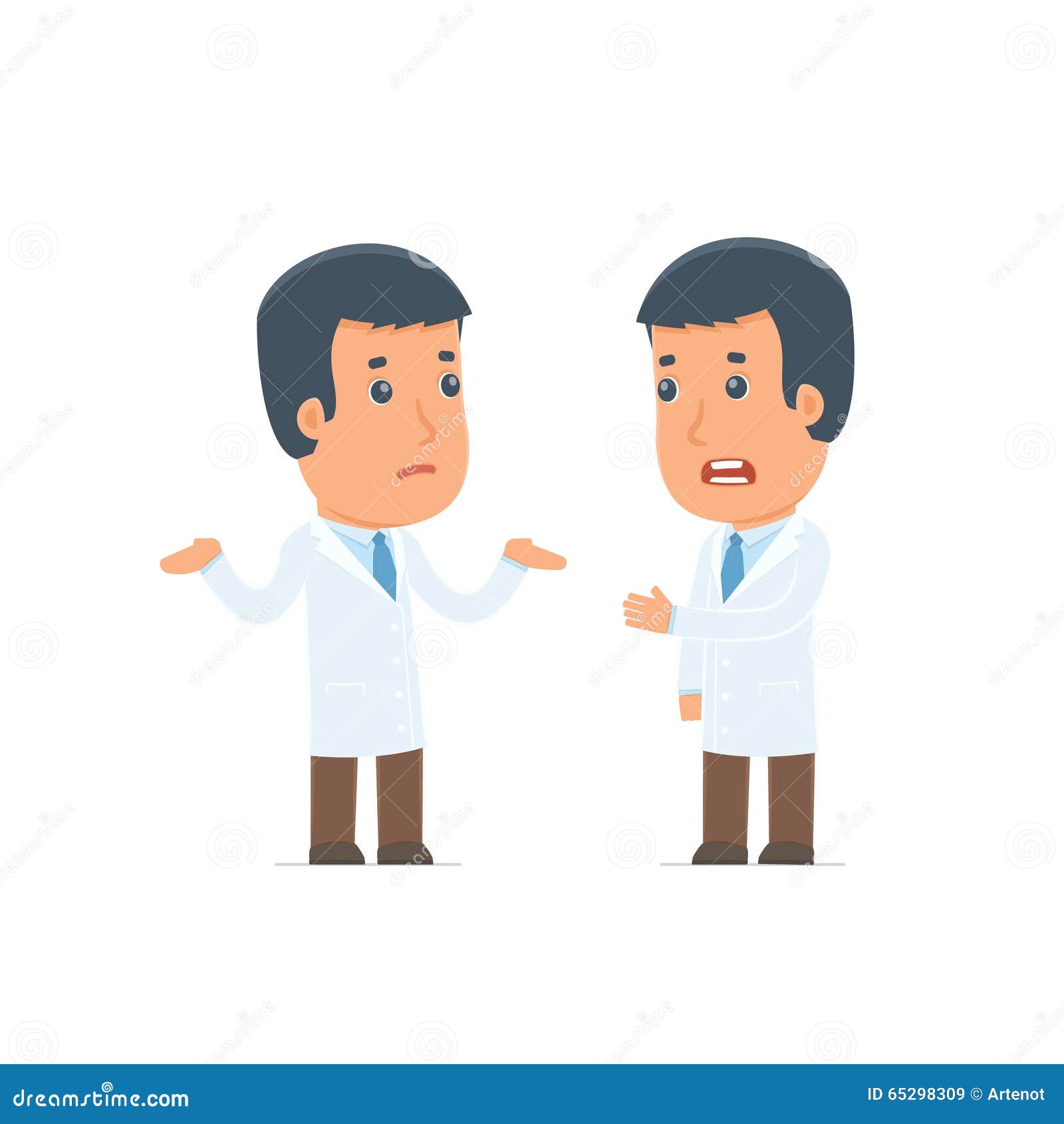 Frustrated Character Doctor Can Not Help To Solve the Problem Stock ...