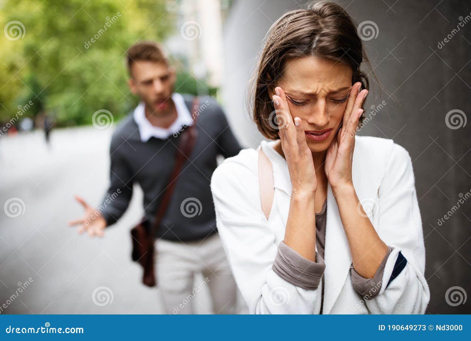 Frustrated Couple Arguing and Having Marriage Problems Stock Image ...