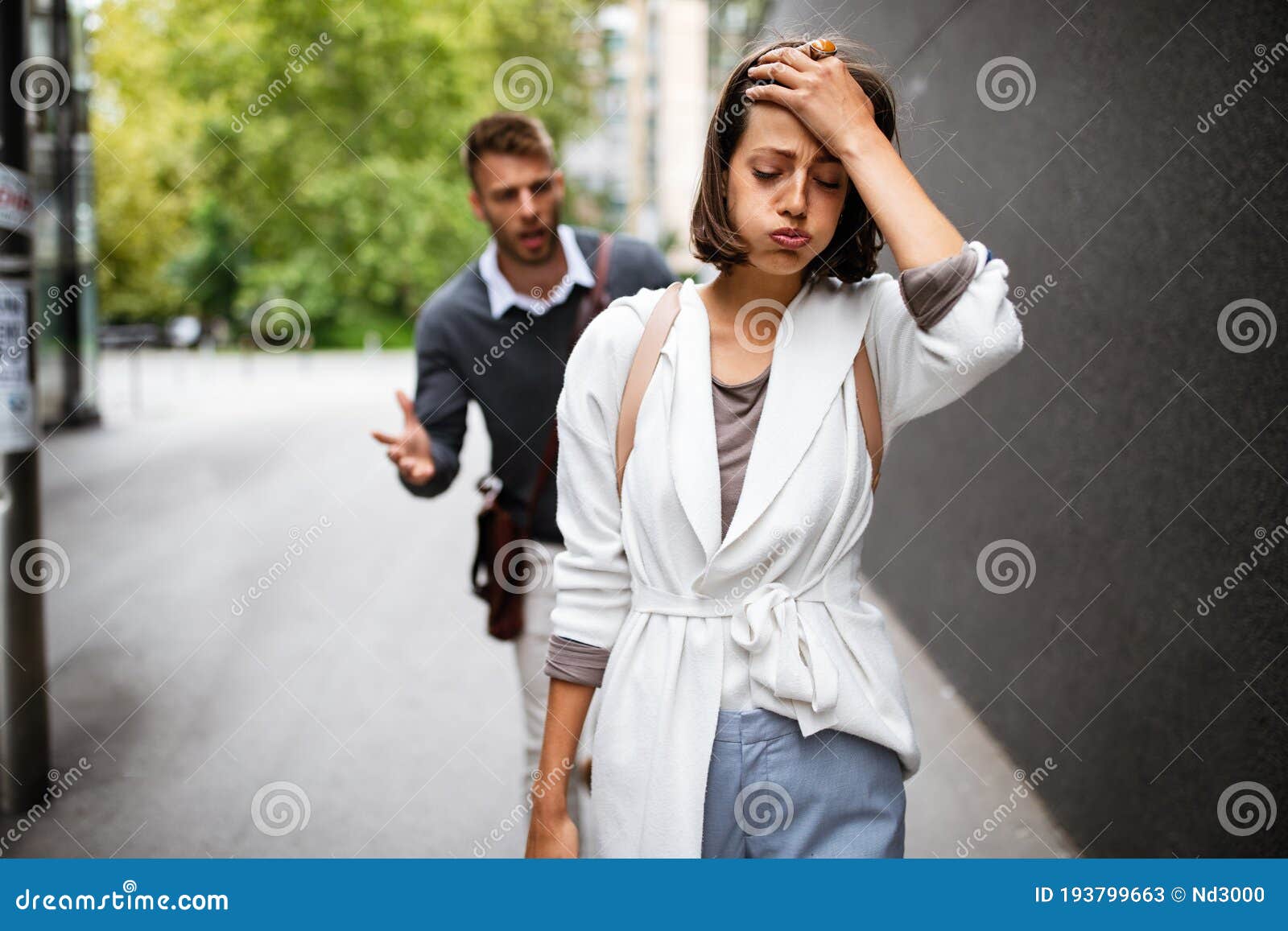 Frustrated Couple Arguing and Having Marriage Problems Stock Image ...