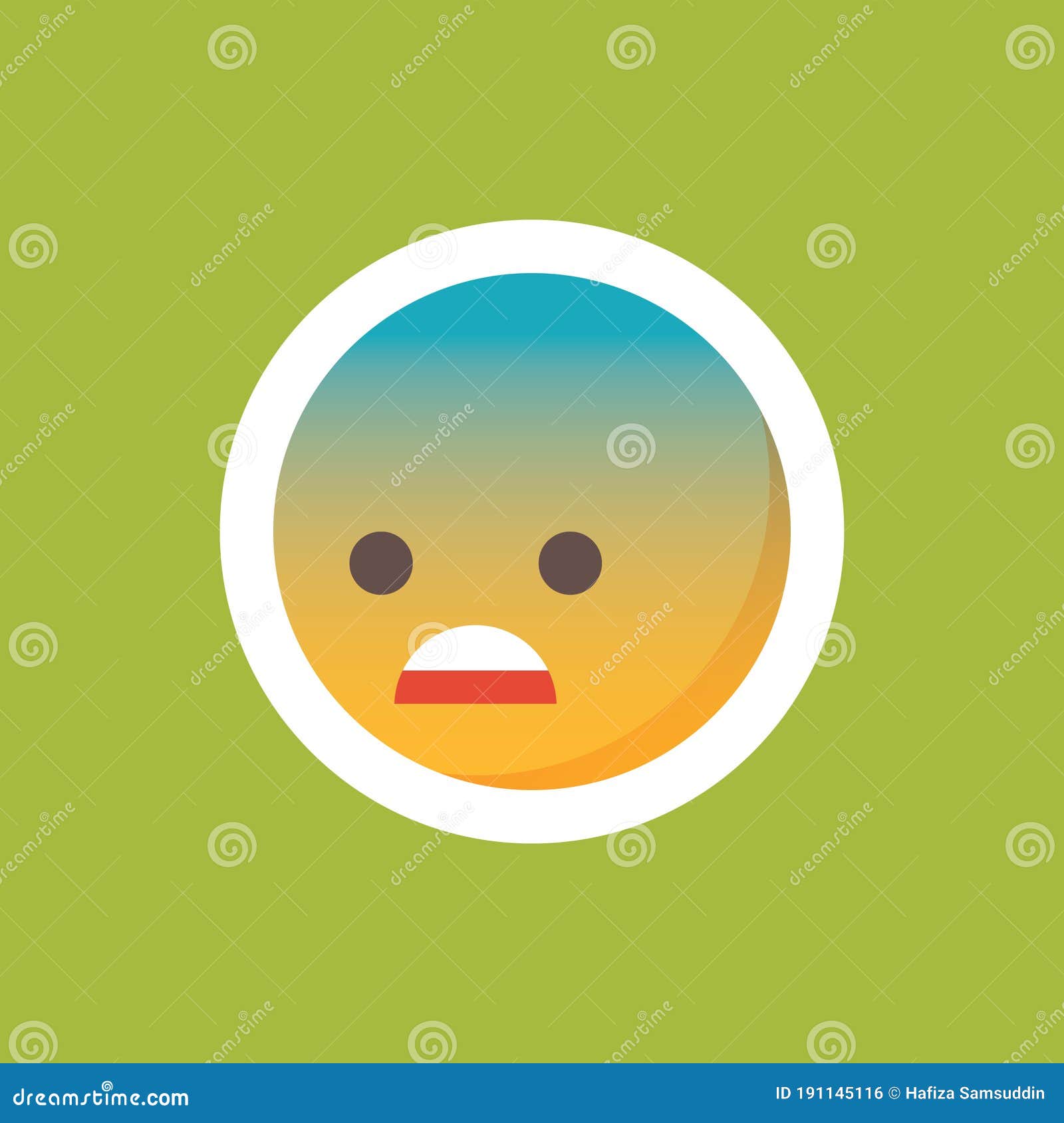 Frustrated Emoticon. Vector Illustration Decorative Design Stock Vector ...