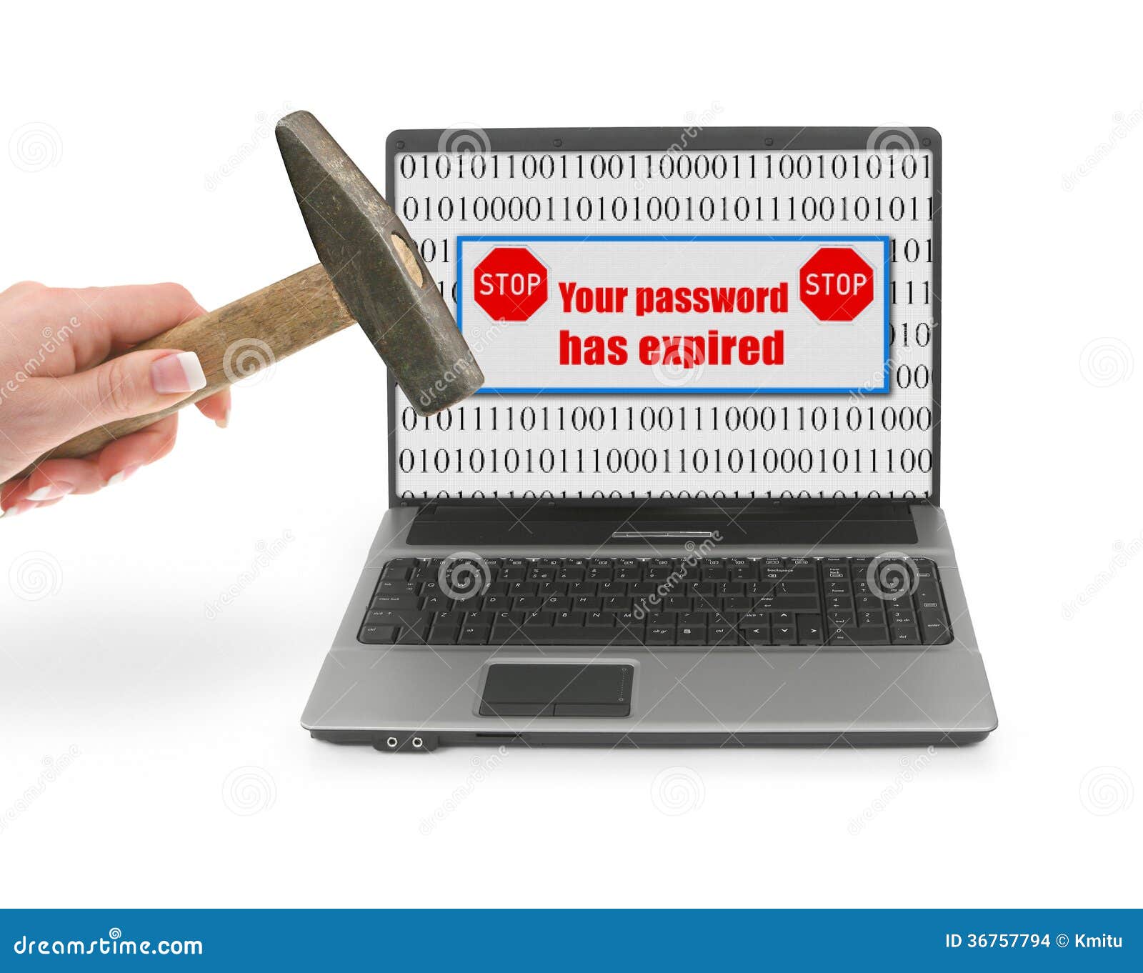 Frustrated with Expired Password Stock Photo - Image of hand, access ...