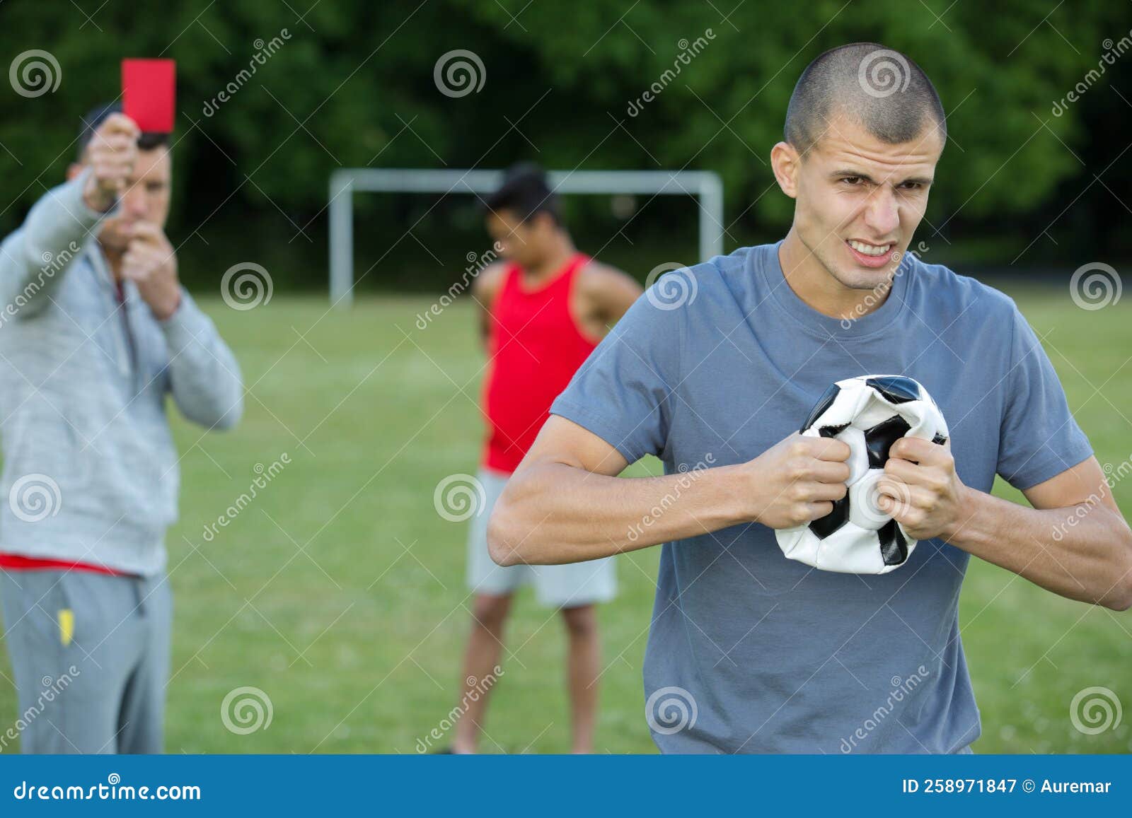 Frustrated Football Player Out Stock Image - Image of annoyed, person ...