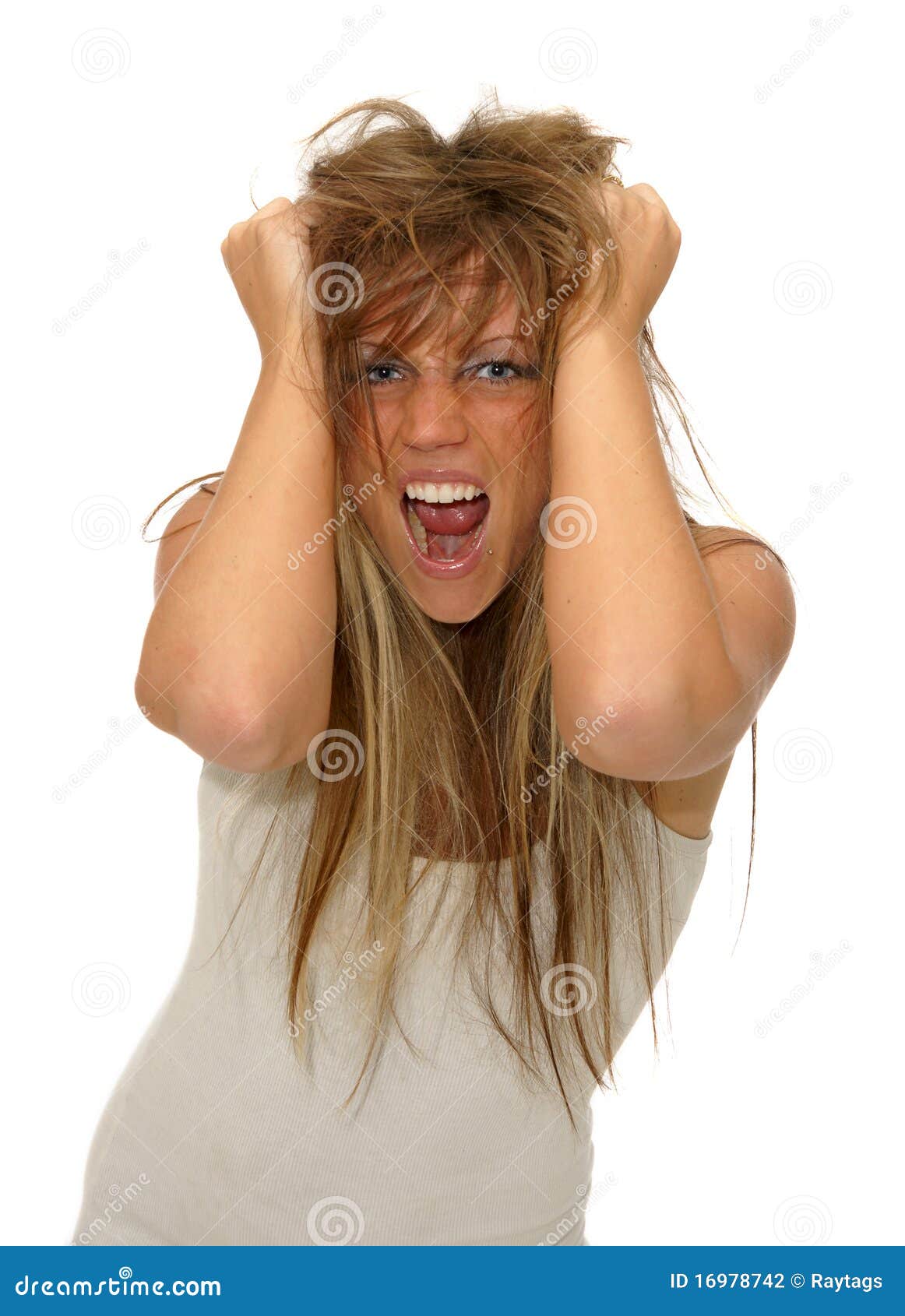 Frustrated girl stock photo. Image of adult, anger, lady - 16978742