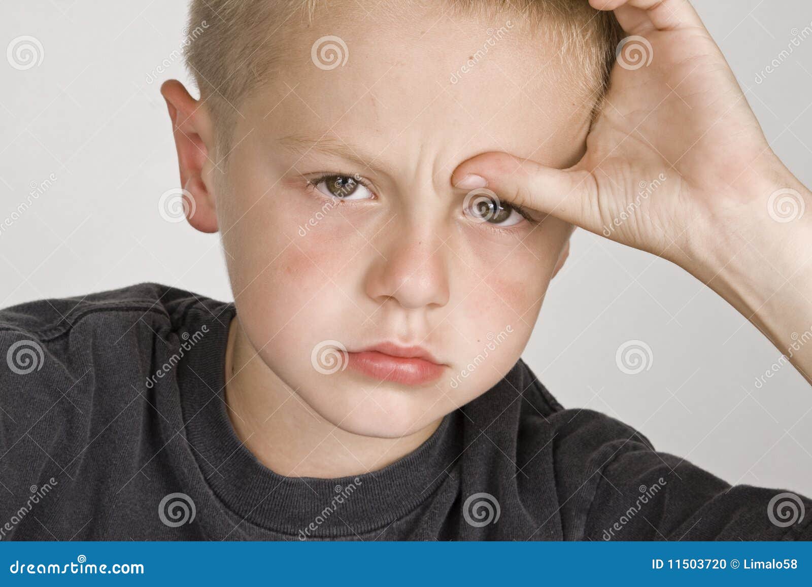 Frustrated little boy stock photo. Image of child, discouraged - 11503720