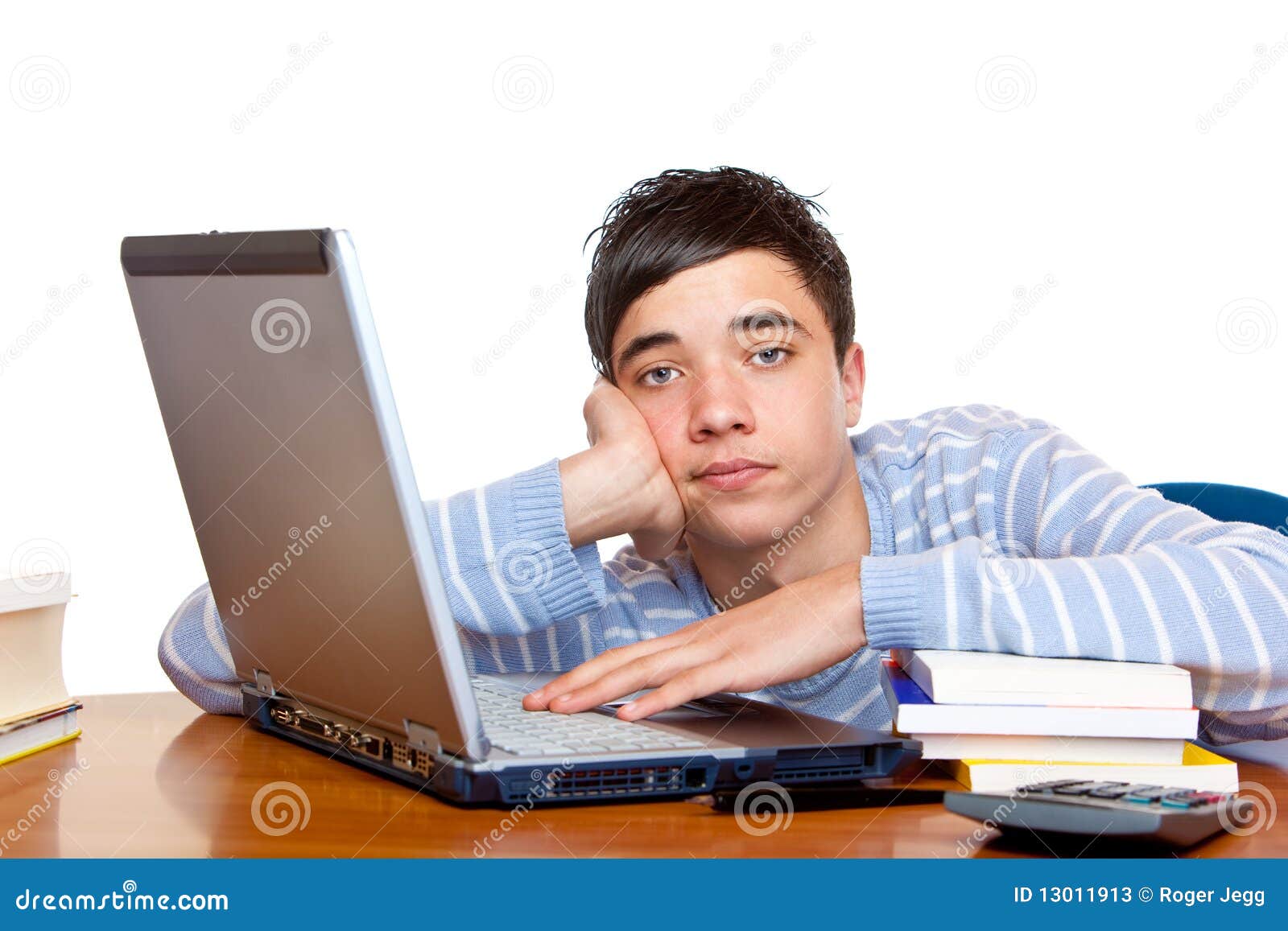 Frustrated Student Computer