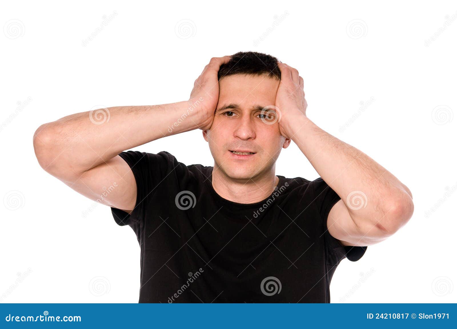 Frustrated man stock image. Image of look, facial, male - 24210817