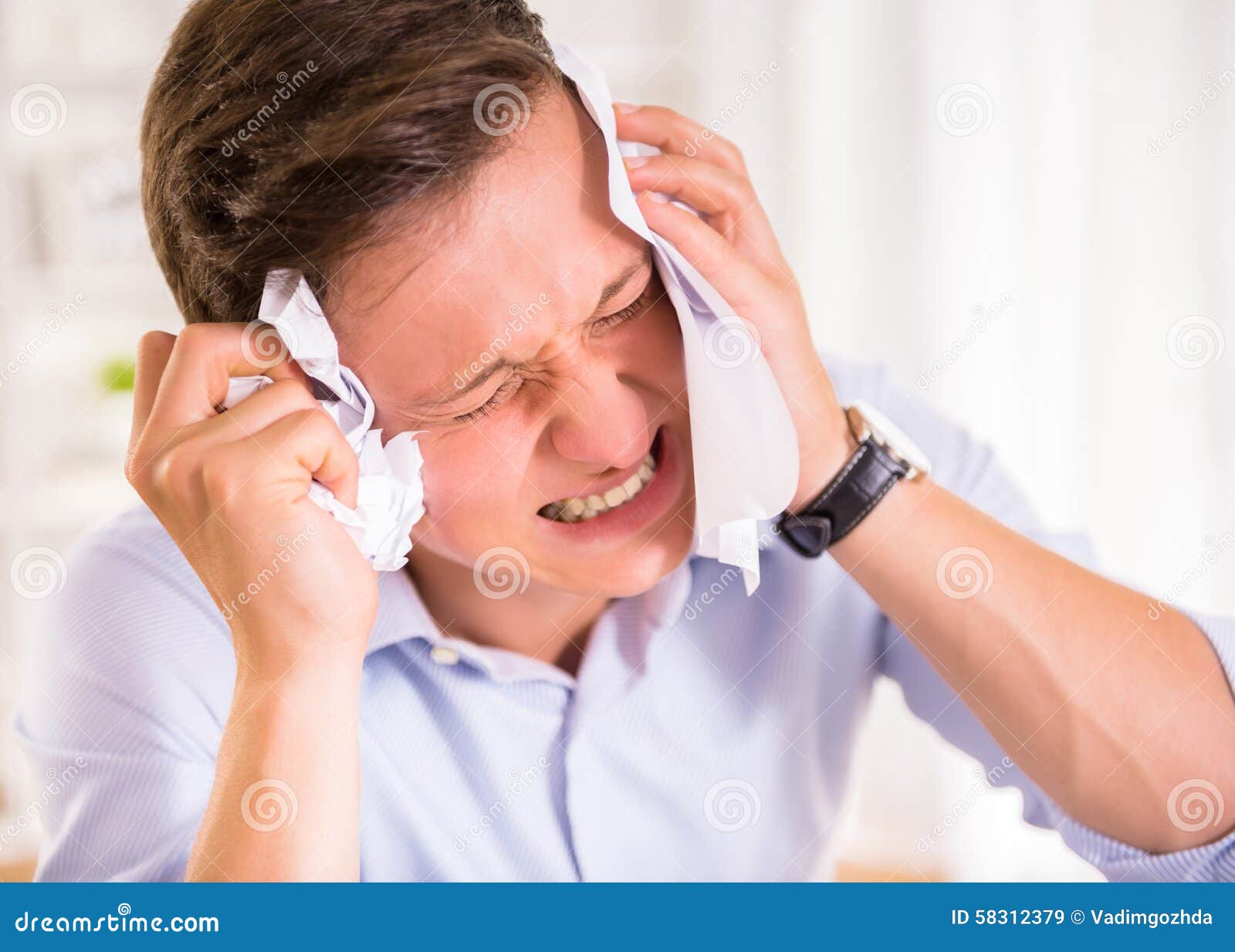 Frustrated man stock image. Image of businessman, people - 58312379