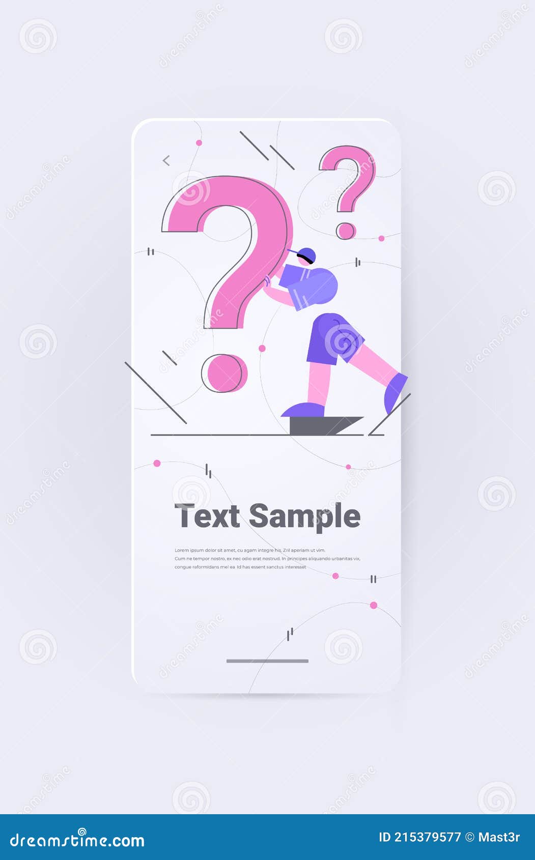 Frustrated Man with Question Marks Support Center Frequently Asked ...