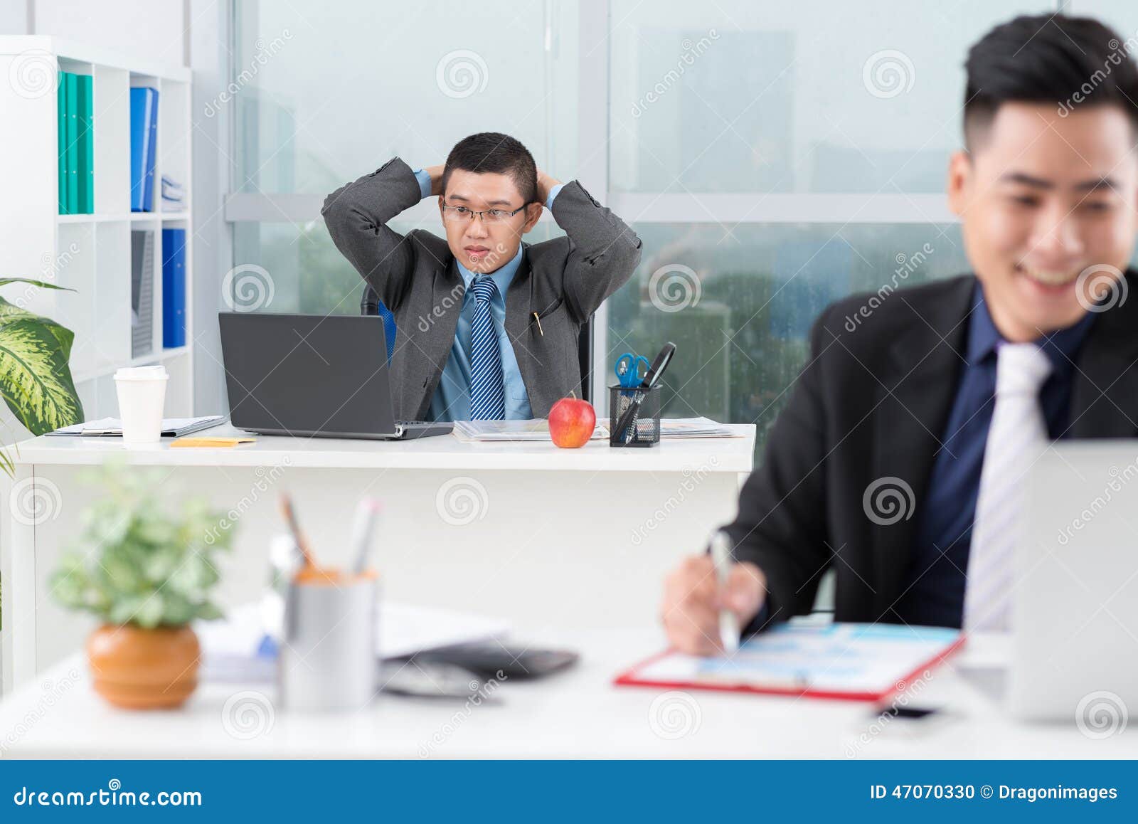 Frustrated manager stock photo. Image of emotion, internet - 47070330