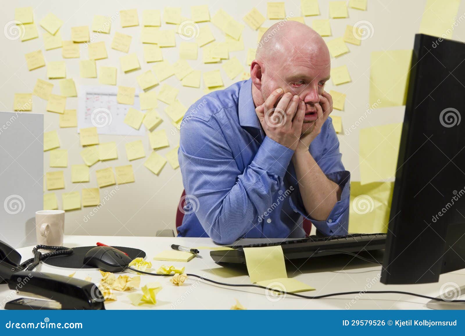 Frustrated Office Worker stock photo. Image of professional - 29579526