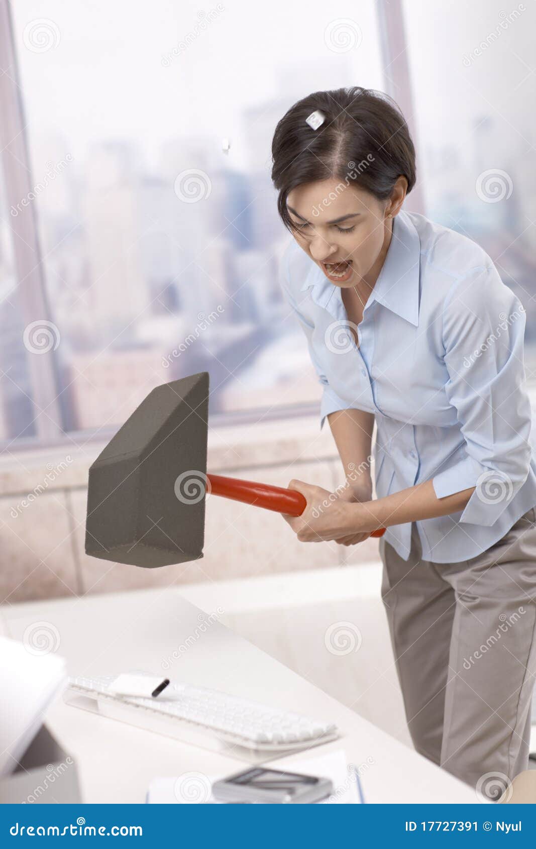 Frustrated Office Worker Smashing Keyboard Stock Image - Image of ... Frustrated Office Worker Smashing Keyboard Stock Image - Image of ...