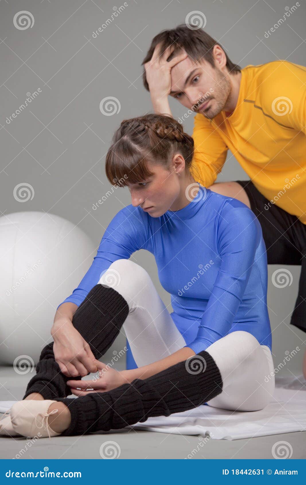 Frustrated Personal Trainer Stock Image - Image of woman, coach: 18442631