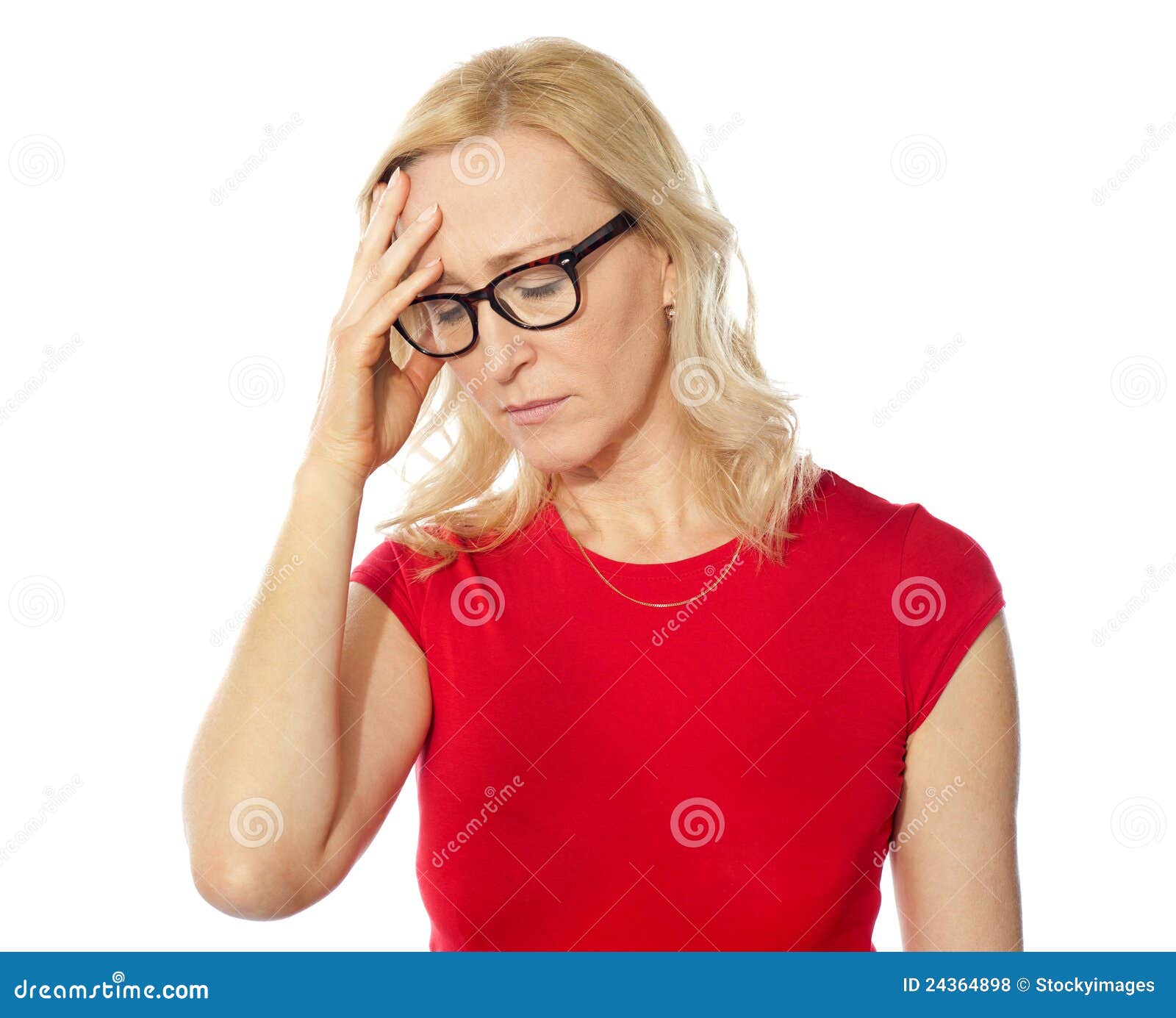 Frustrated Pretty Caucasian Woman Stock Photo - Image of expression ...