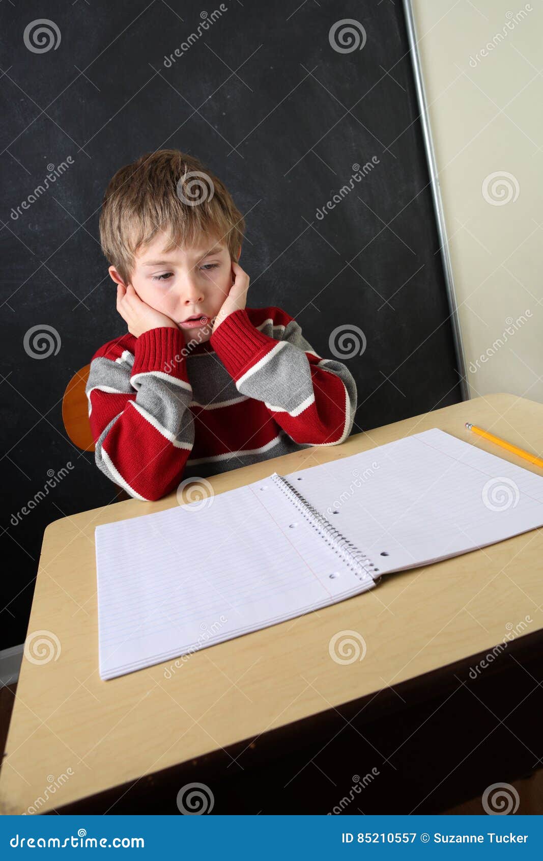 Frustrated Student stock image. Image of attention, elementary - 85210557