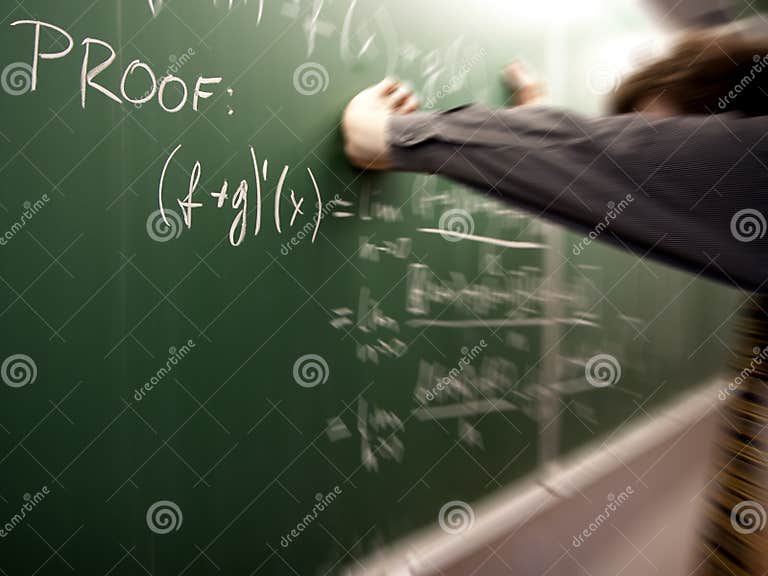 Frustrated Student Solving a Problem Stock Photo - Image of mathematics ...
